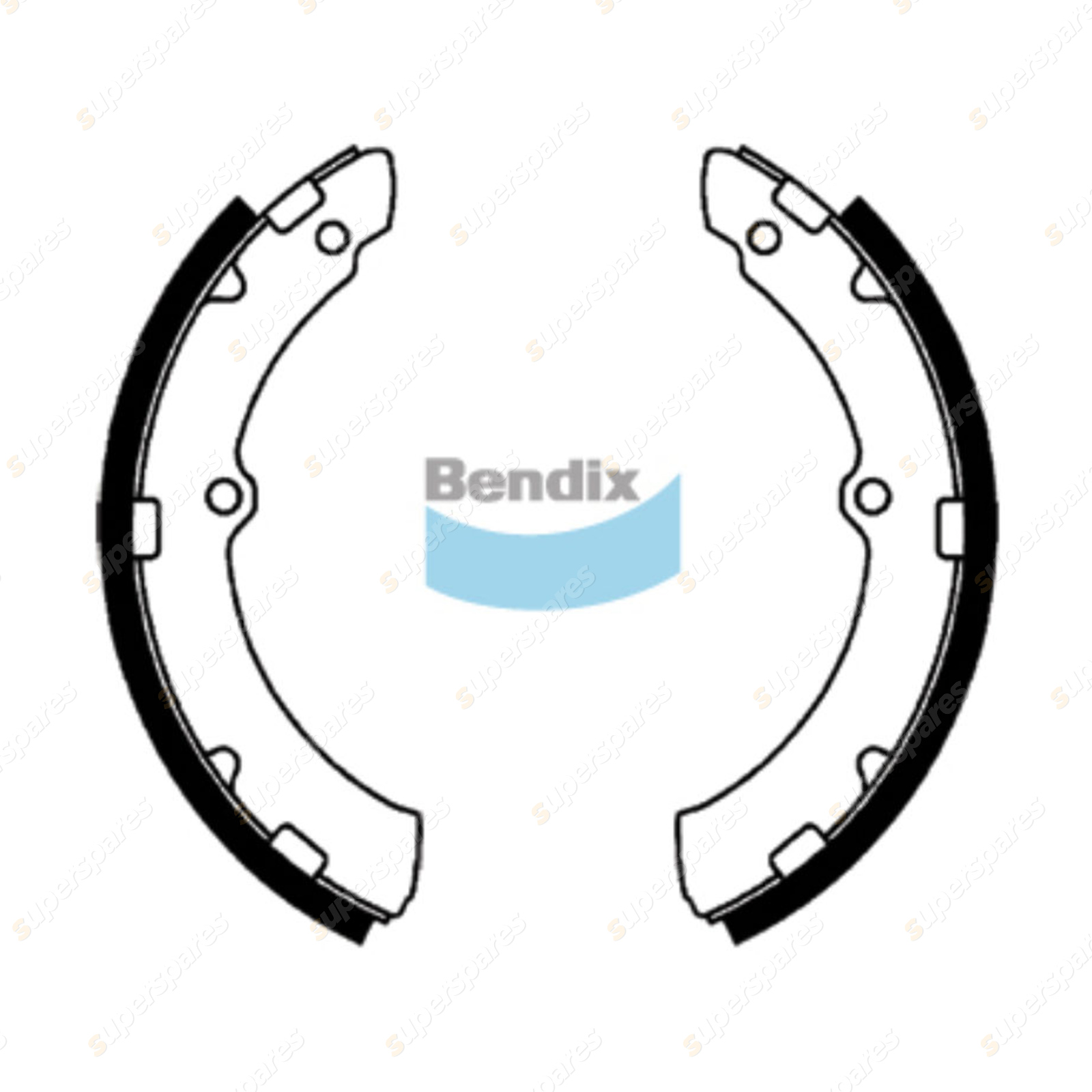 Bendix Rear Brake Shoes for Toyota Coaster HZB RZB HDB B40 B50 Dyna 200 ...