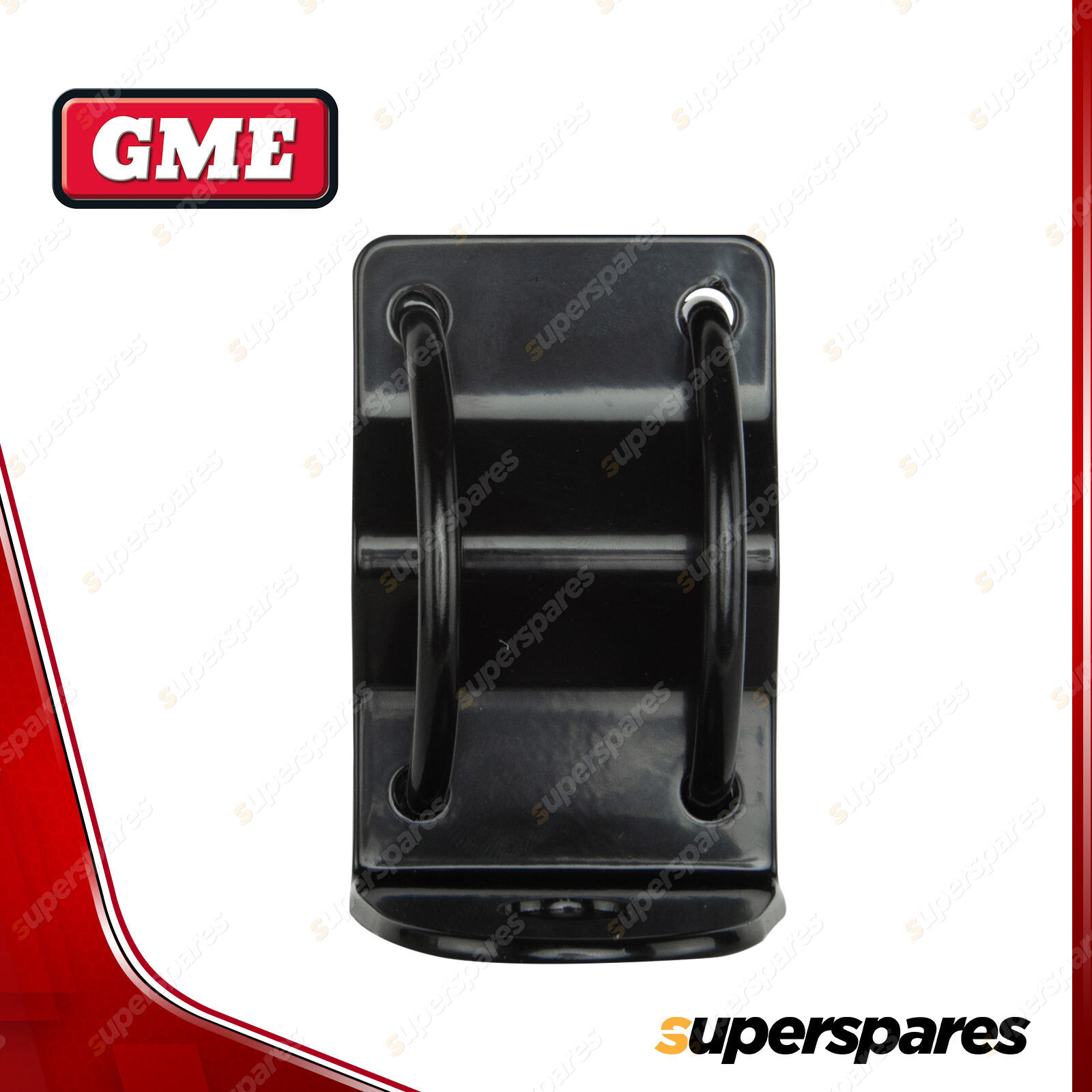 GME 3mm Black Right-Angle Bullbar Antenna Mounting Bracket MB024B