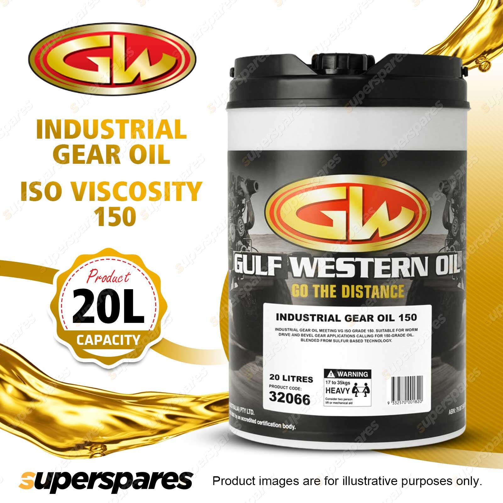 1x Gulf Western Industrial Extreme Pressure Gear Oil Viscosity Grade ...