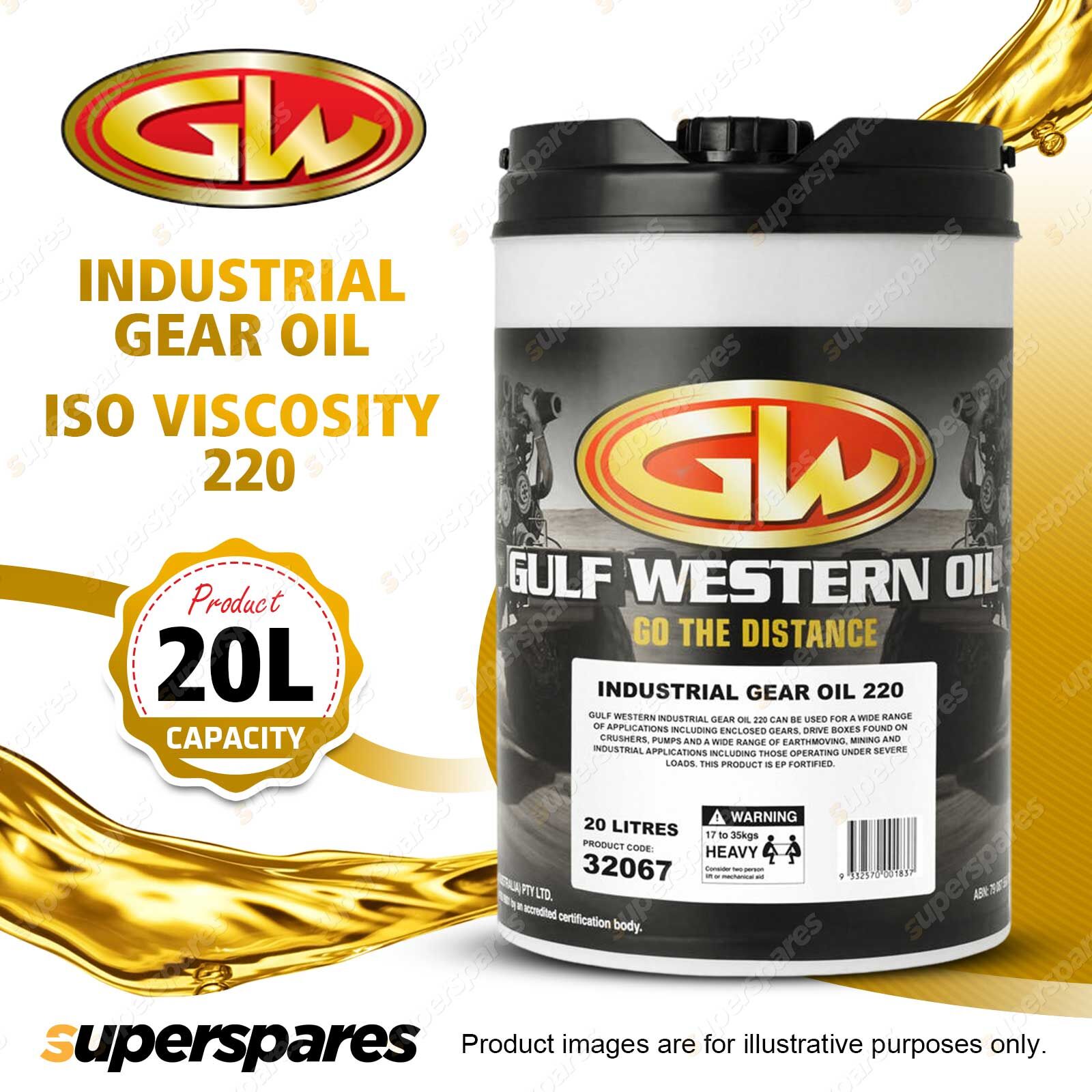 1x Gulf Western Industrial Extreme Pressure Gear Oil Viscosity Grade ...