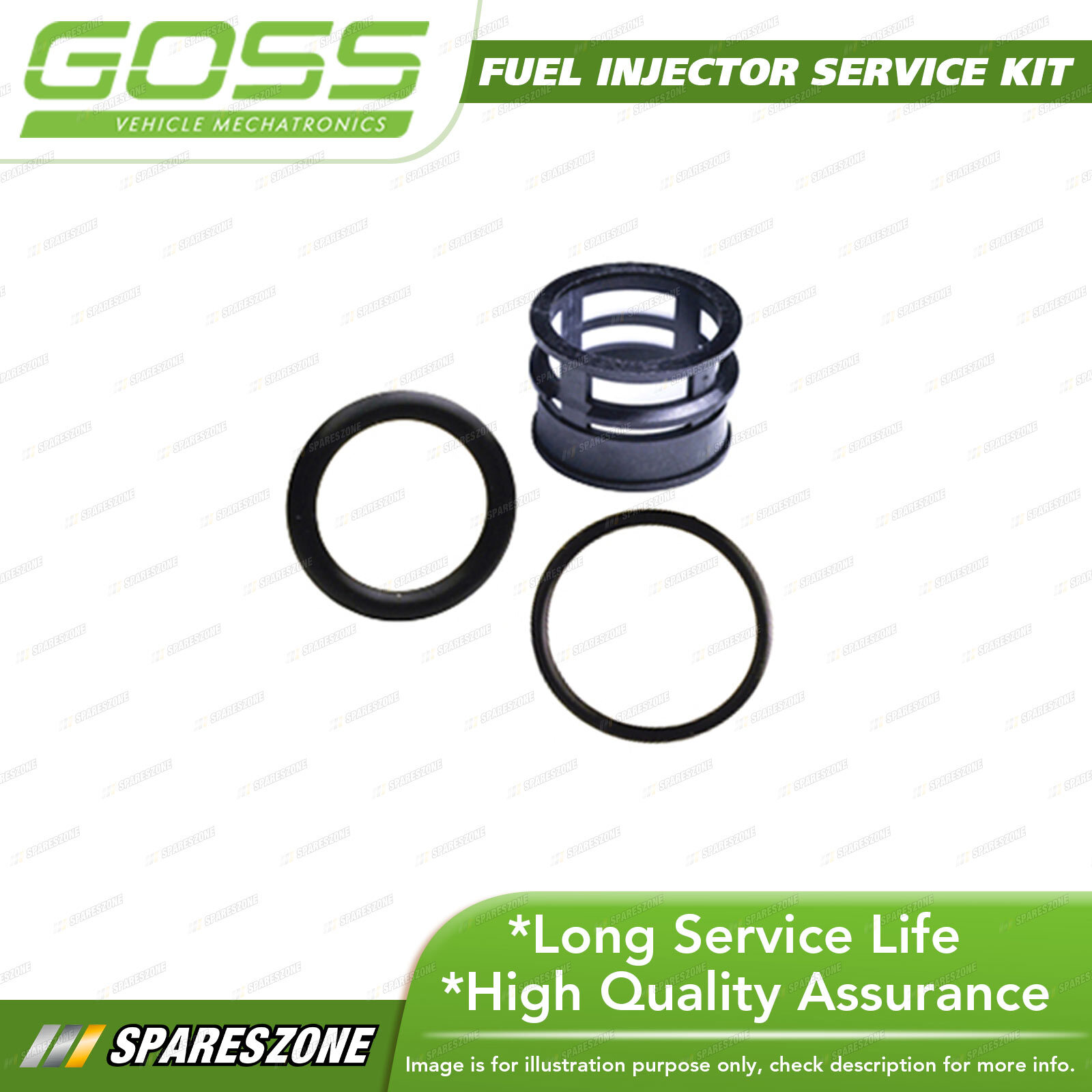 GOSS Fuel Injector Service Kit for Ford Falcon EA EB 3.9L V6 1988-1992