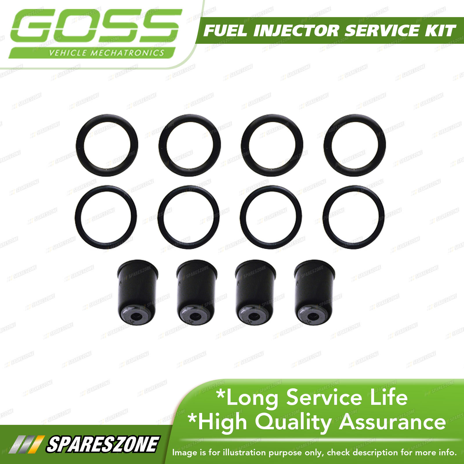 Goss Fuel Injector Service Kit for Subaru Impreza WRX GC GF 2.0L EJ20G ...