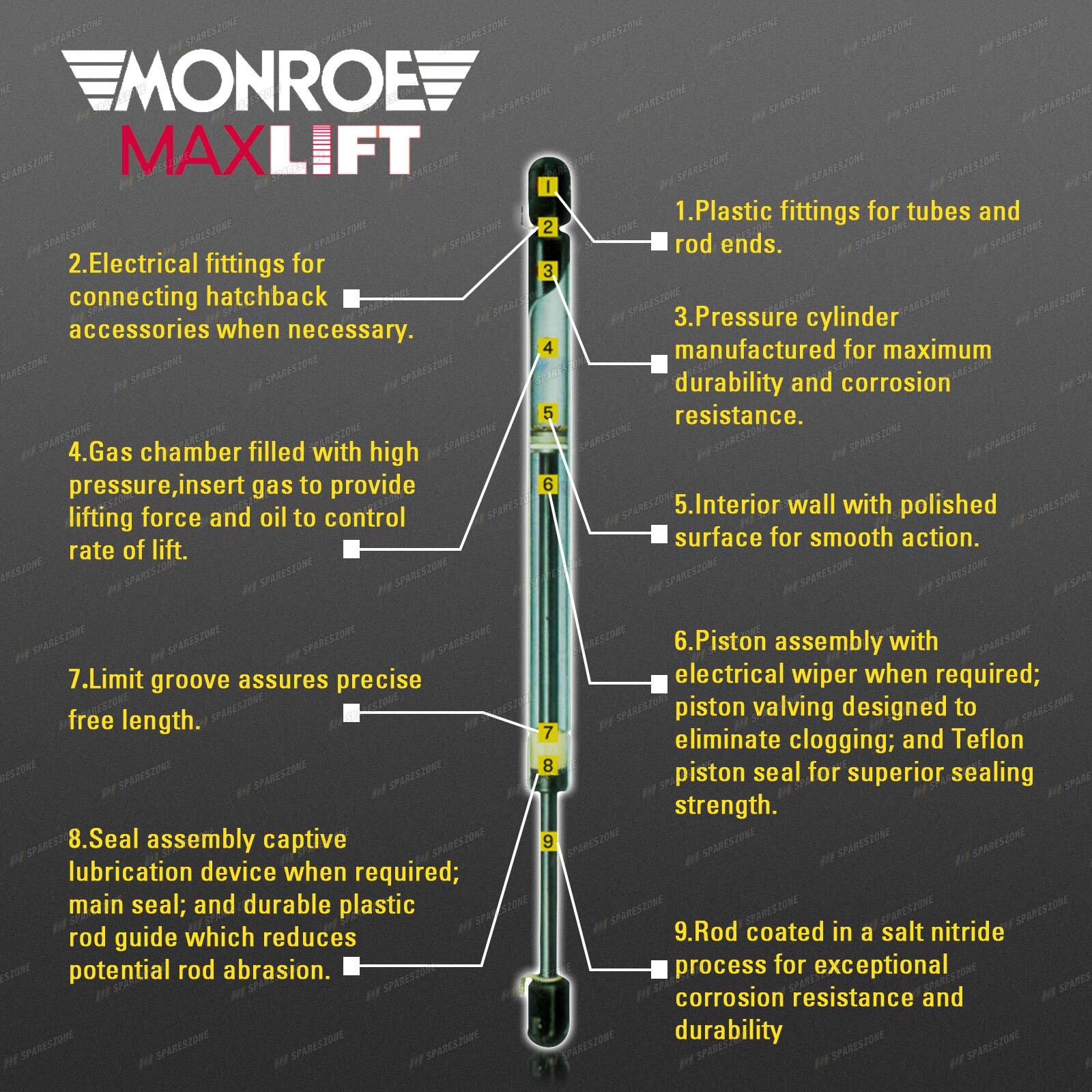 Monroe Tailgate Max Lift Gas Strut for Nissan Pathfinder IV R52 2.5 3.5 ...