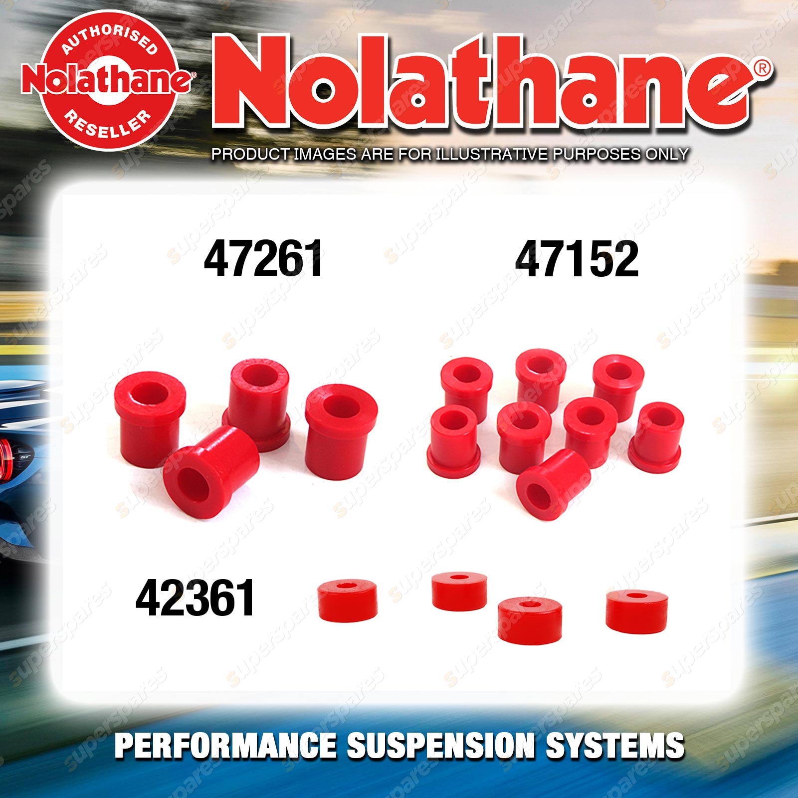 Front Nolathane Suspension Bush Kit for NISSAN CIVILIAN BUS W41 6CYL ...