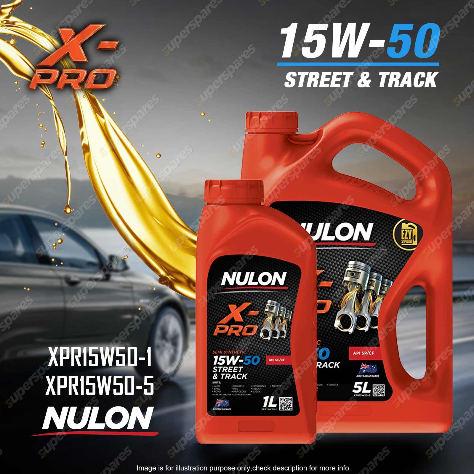 Nulon X-PRO 15W-50 Street & Track Engine Oil 6L XPR15W50 Ref SYN15W50