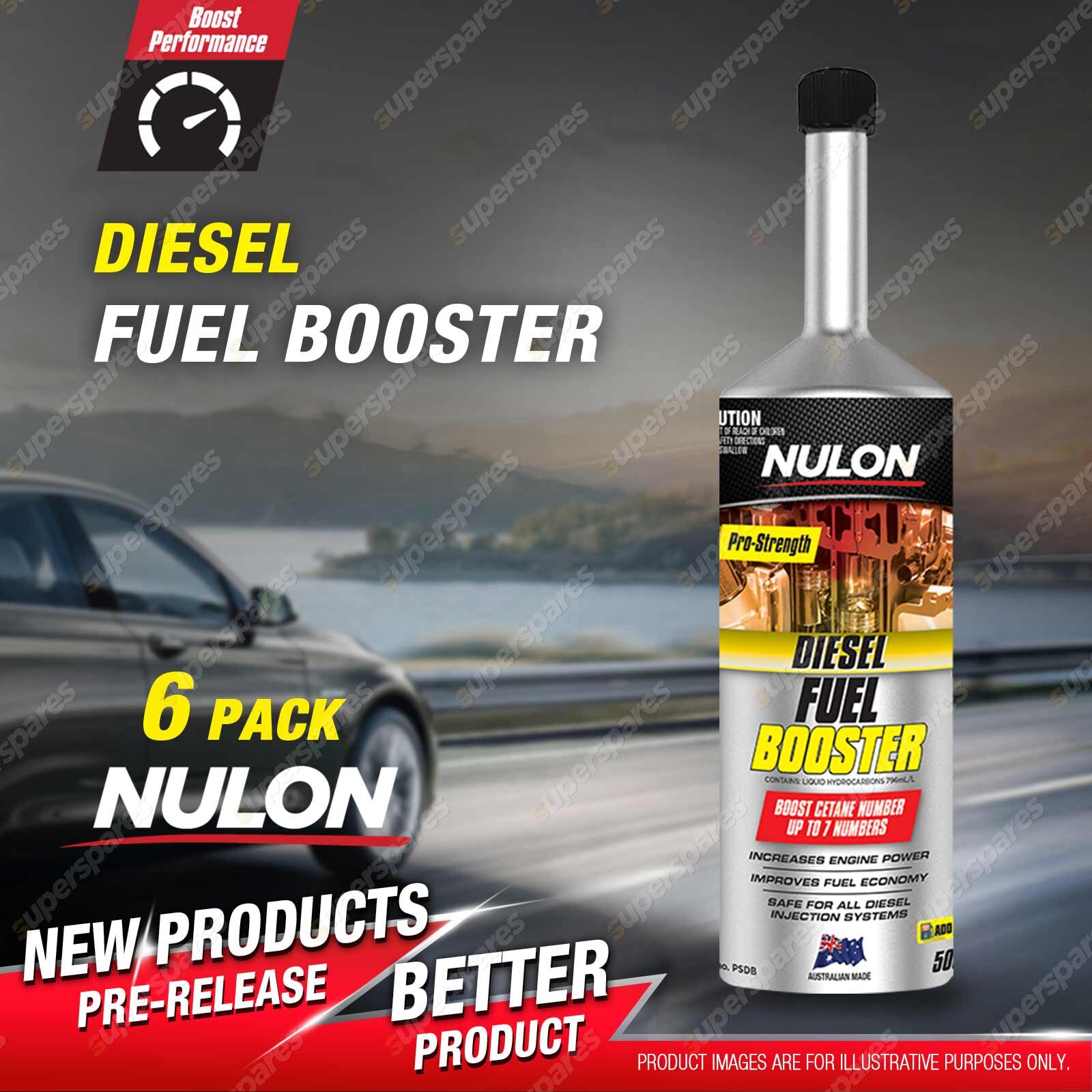 6 x Nulon Pro-Strength Diesel Fuel Booster 500ml PSDB - Improves Fuel ...