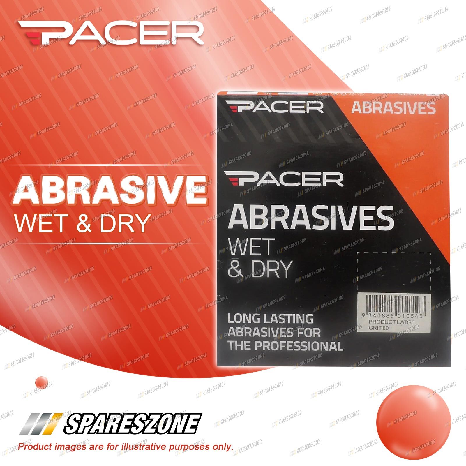 Pacer Abrasive Sheet Wet & Dry - Designed for Heavy-Duty Sanding ...