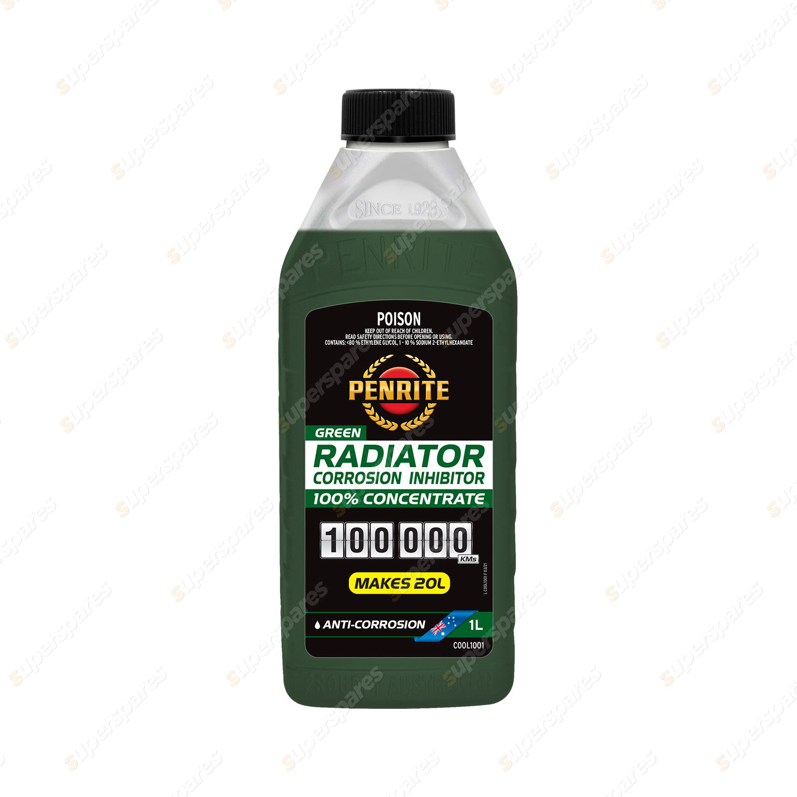 Penrite Radiator Corrosion Inhibitor Concentrate Type B green colour 1L ...