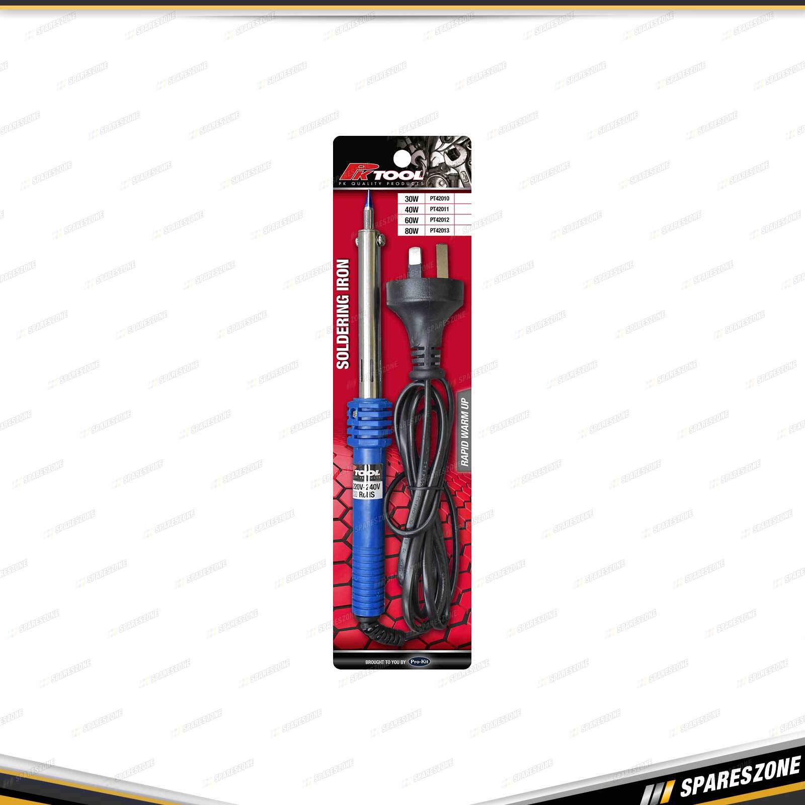 PK Tool 30W 240V Rapid Warm-Up Soldering Iron - Glass Fibre Body ...