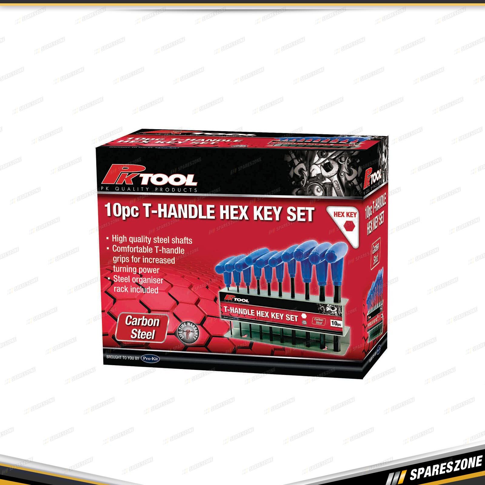 10 Pcs of PK Tool T-Handle Hex Key Set - Metric Cr-V High Quality Steel ...