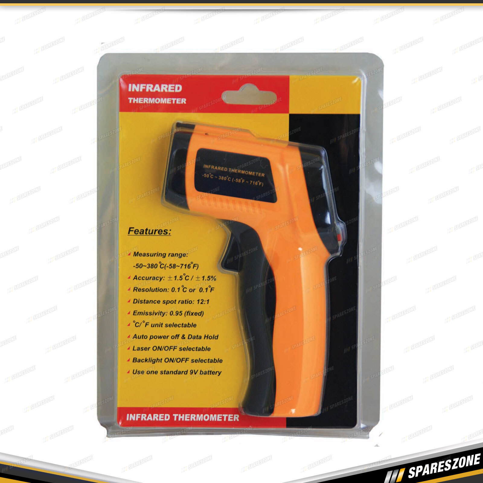 PK Tool Infrared Thermometer - Simple Trigger Operation Digital Readout