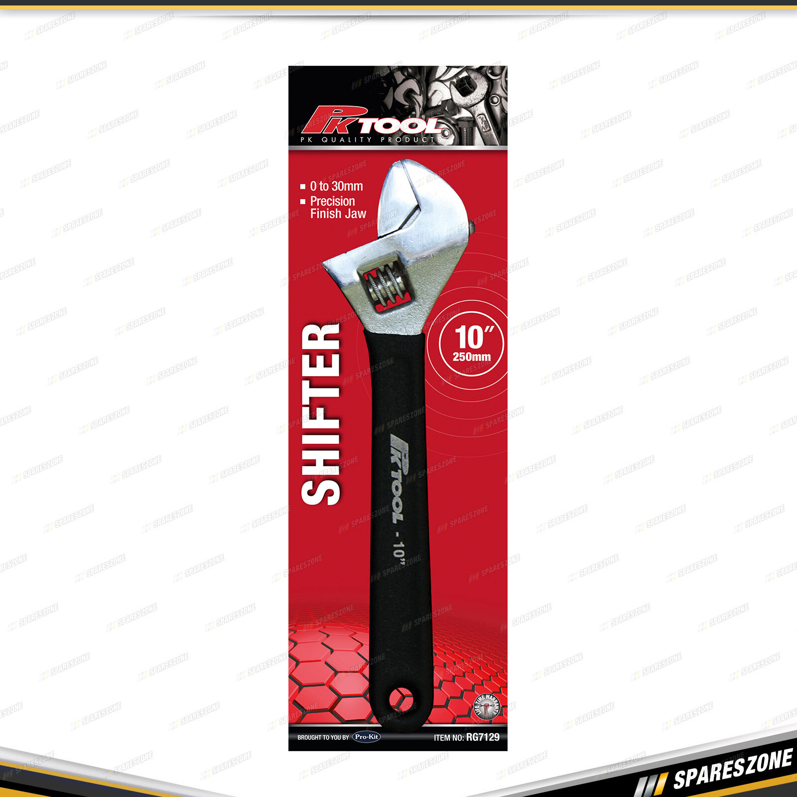 PK Tool 250mm 10" Multi Purpose Shifter - Adjusts to 30mm with Nonslip ...