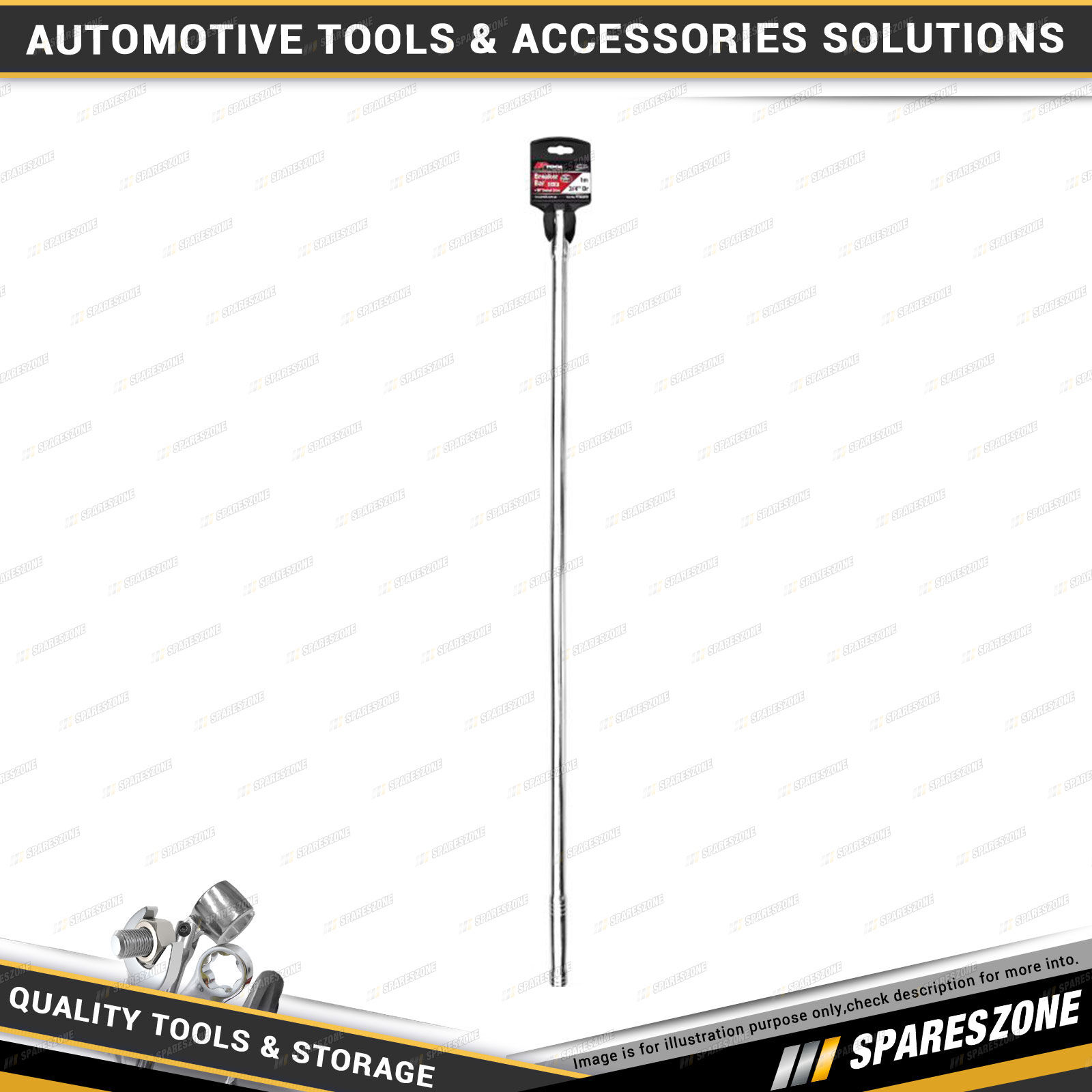 1m PK Tool Breaker Bar - 90 Degree Flexible with High Torque Handle CRV