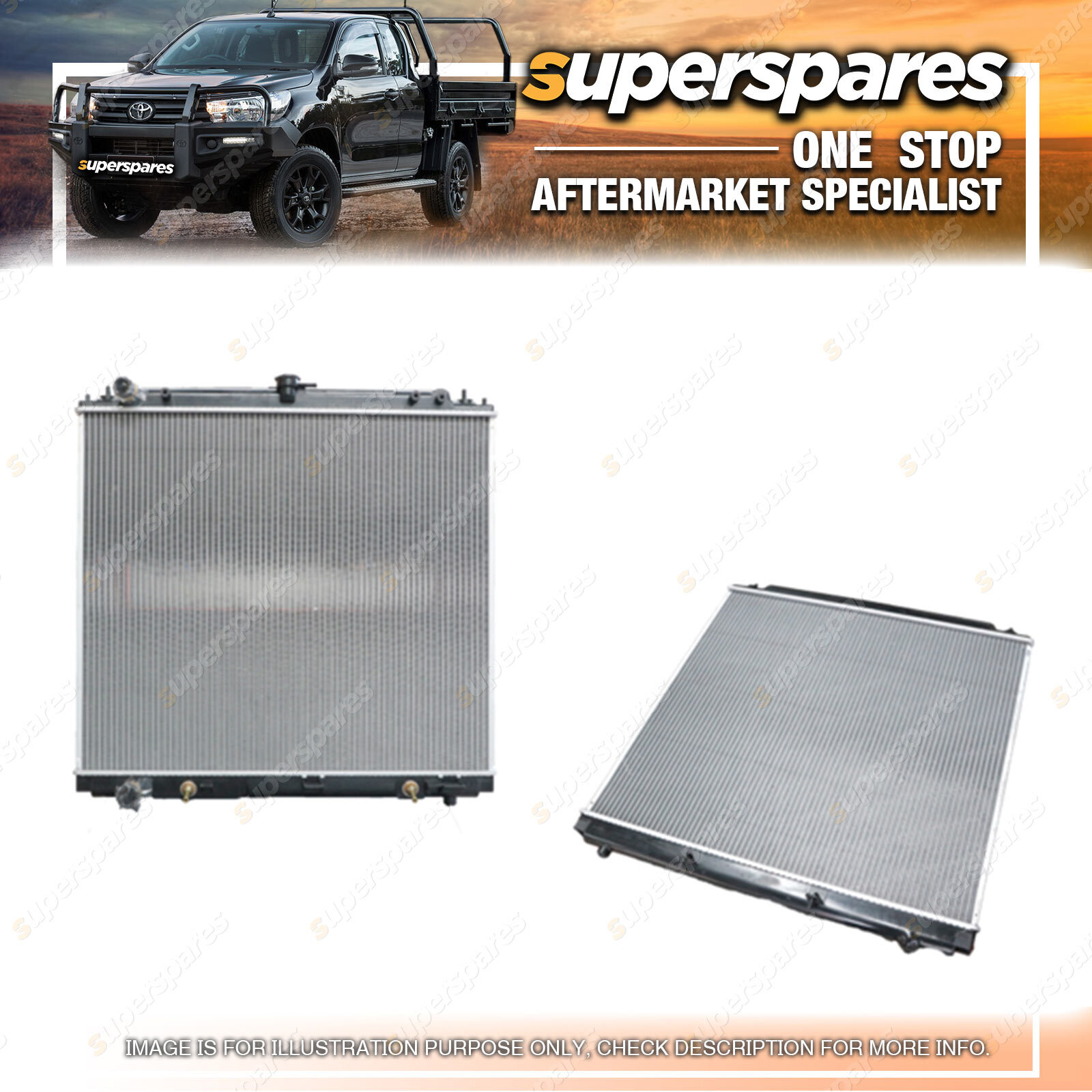 Radiator for Nissan Navara Thai Built D40 2.5L Turbo Diesel Automatic ...