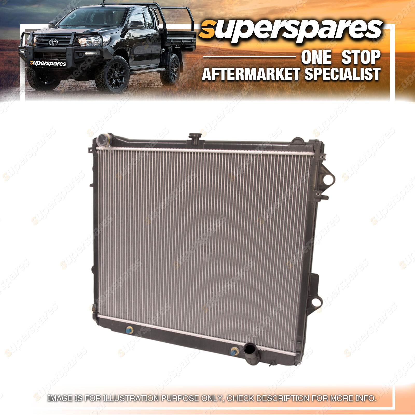 Superspares Radiator for Toyota Landcruiser UZJ200/URJ202 08/2007-11/2012
