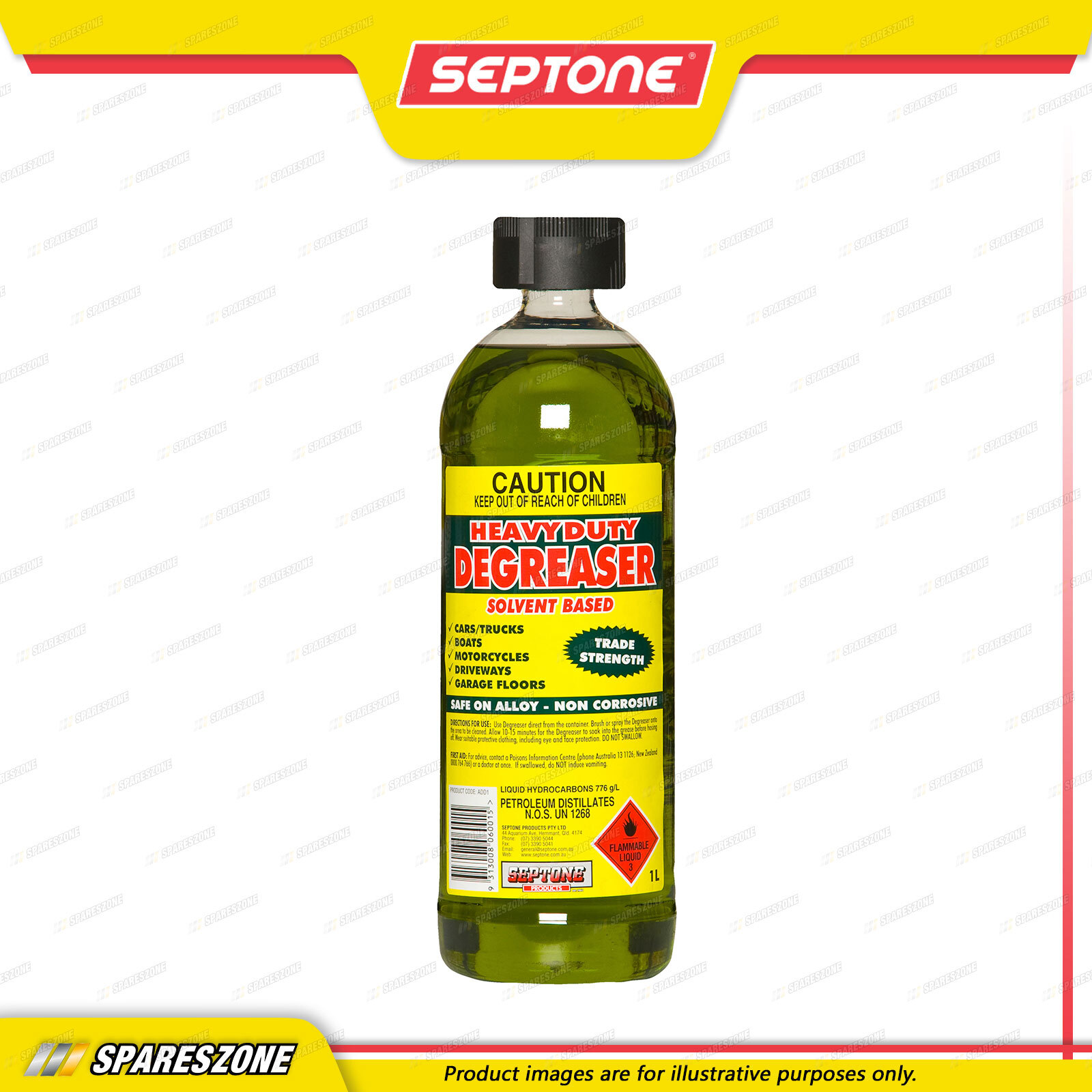 Septone HD Degreaser Solvent Based Emulsifiable Degreasing Cleaning Fluid 1L