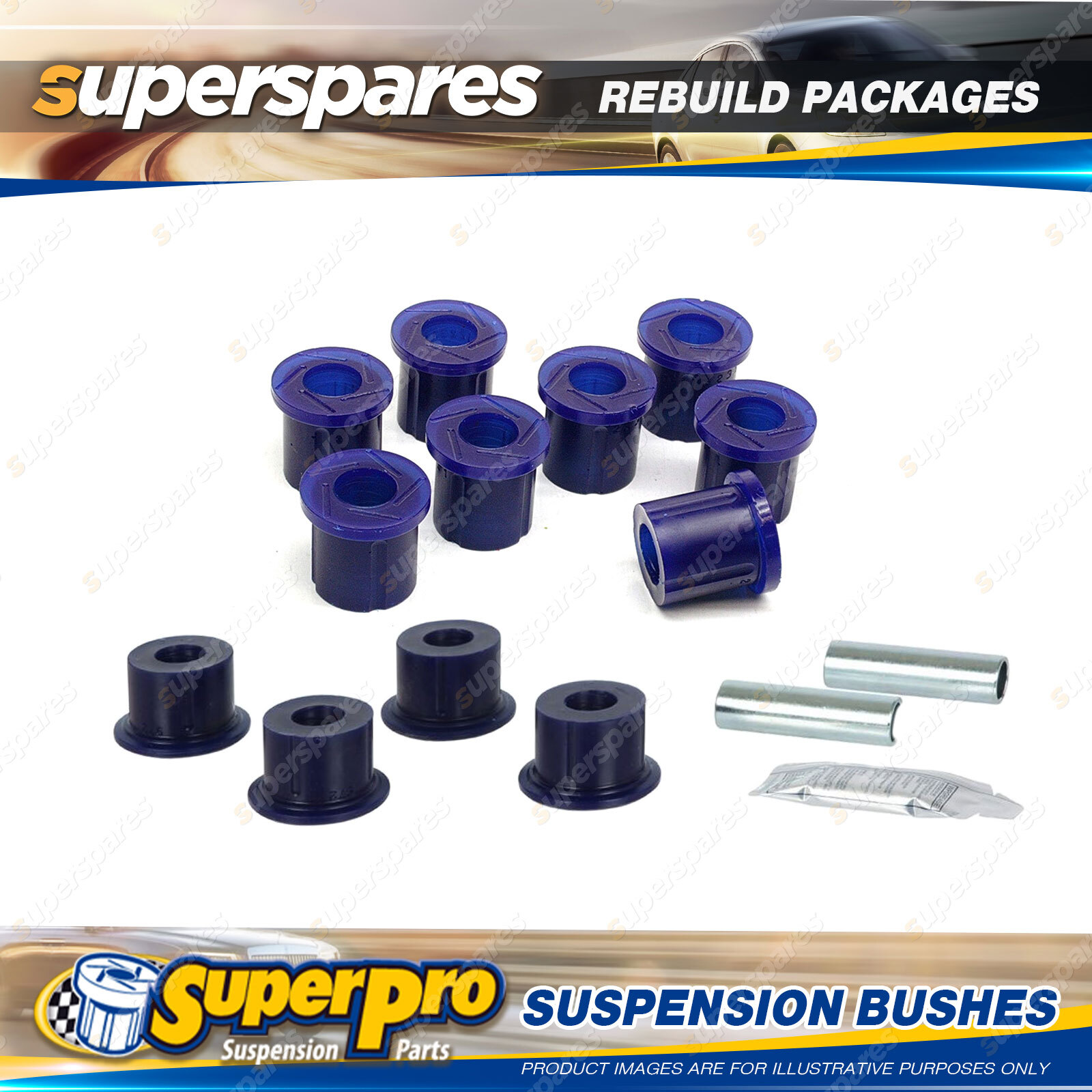 Rear SuperPro Suspenison Bush Kit for Toyota Hilux RN30 LN RN 30 31 40 ...