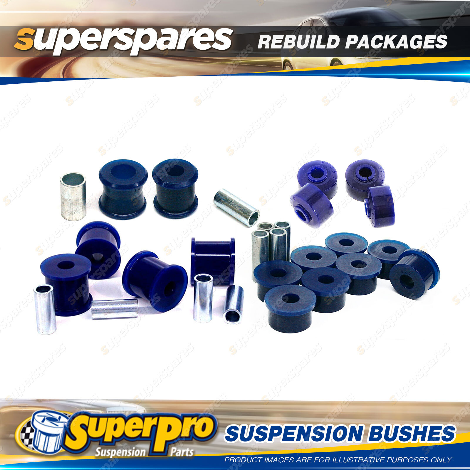 Rear SuperPro Suspenison Bush Kit for Toyota Cressida MX32 MX36 MX62 77 ...