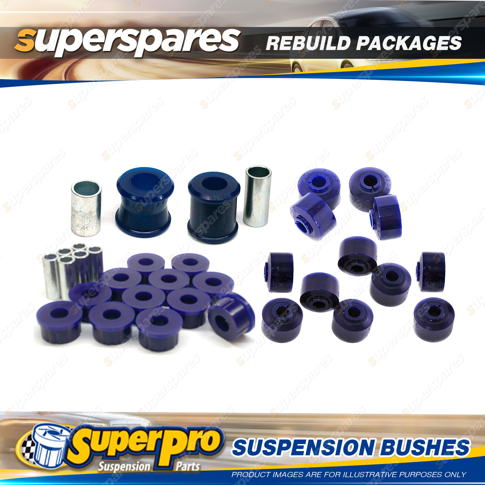 Rear SuperPro Suspenison Bush Kit for Toyota Crown MS 55 65 MS75 MS85 ...