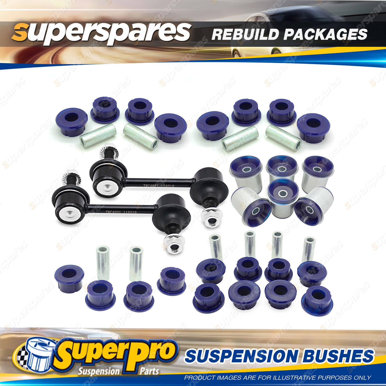 Rear SuperPro Suspenison Bush Kit for Toyota Supra MA70 MA71 JZA70 GA70 ...