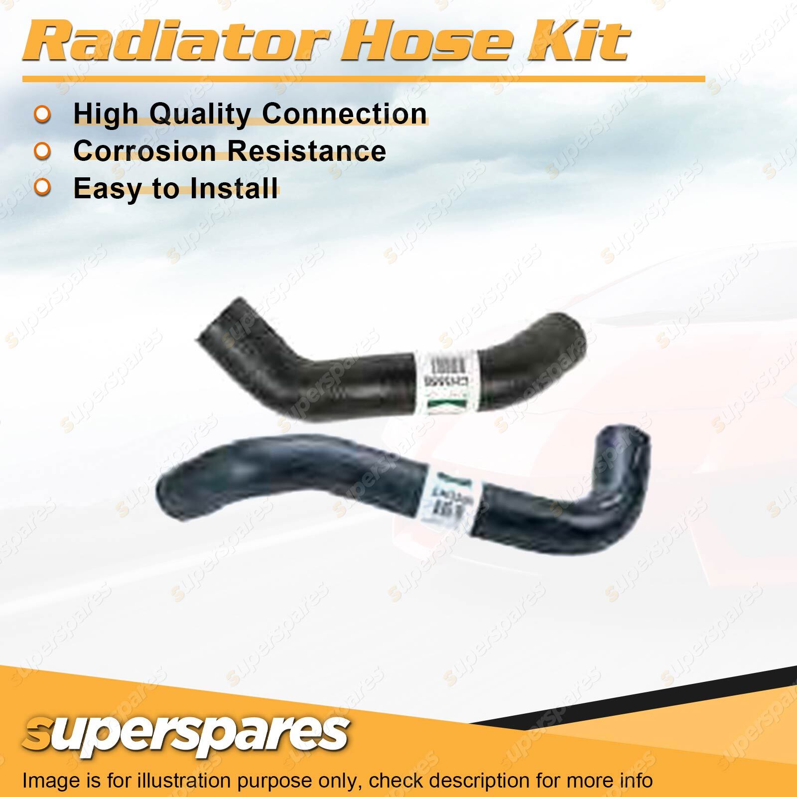 Upper+Lower Radiator Hose Kit for Ford Falcon FG FGX 4.0L 6 cyl 2008 ...