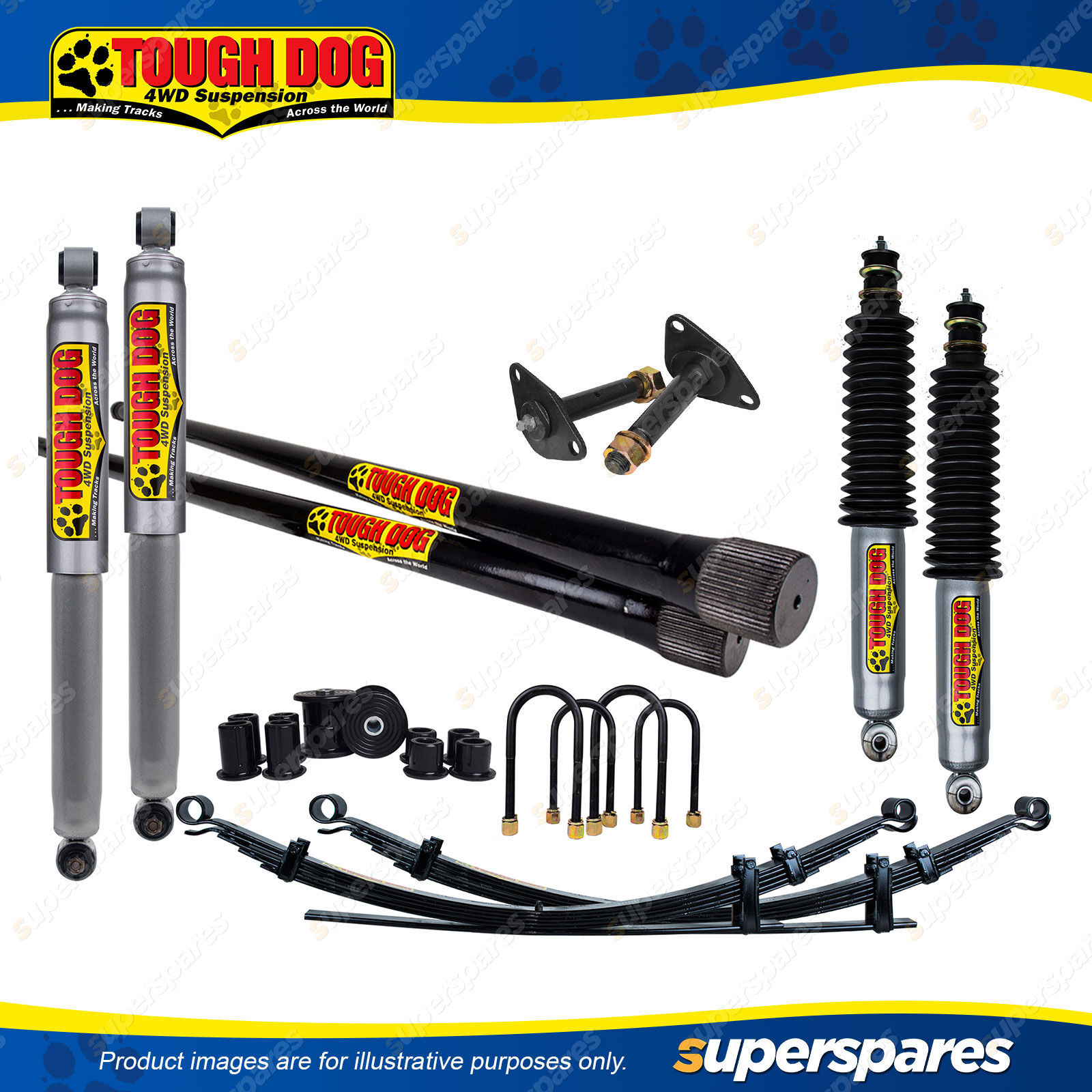 45mm Light Rear Nitro Gas Shock Lift Kit for Holden Jackaroo UBS 13 16 ...