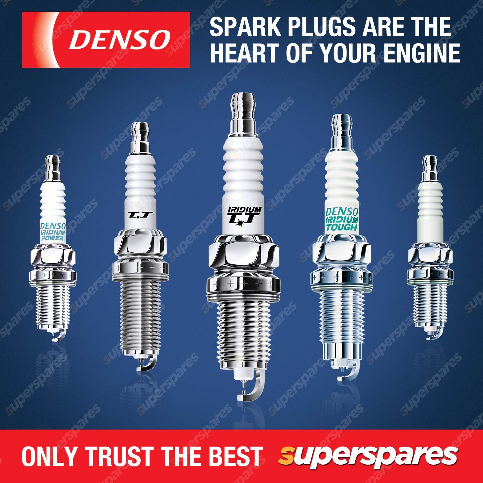 4 x Denso Motorcycle Iridium Racing Spark Plugs for Ducati 992cc Heat ...