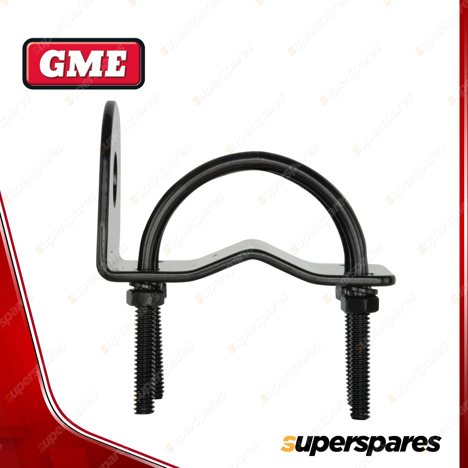 GME 3mm Black Right-Angle Bullbar Antenna Mounting Bracket MB024B