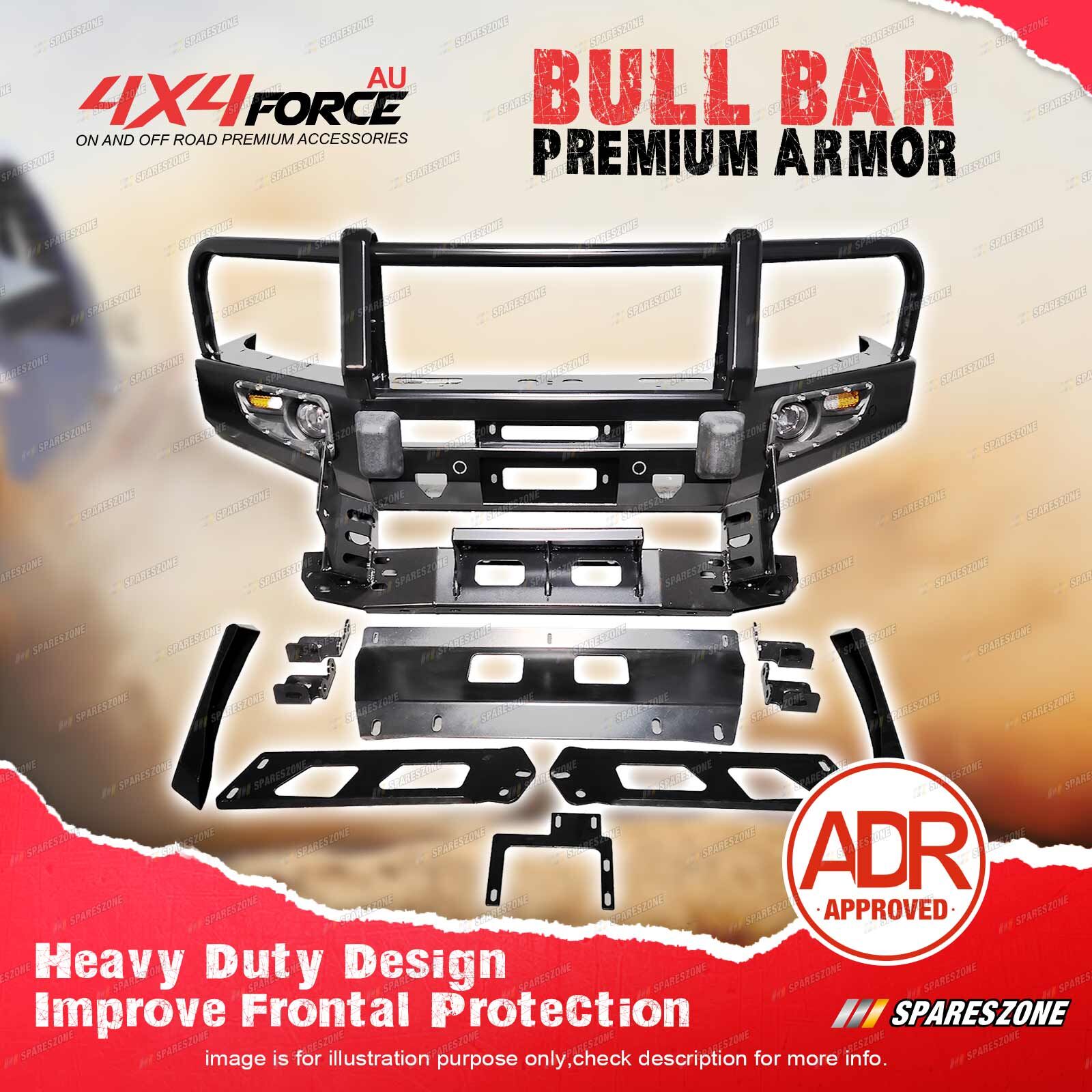 Premium Armor Bumper Bullbar with Skid Plate & Loop for Ford Ranger T7 ...