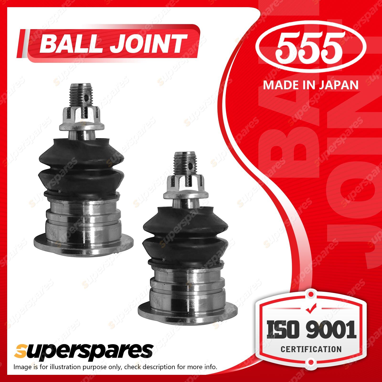 2 Pcs 555 Upper Ball Joints for Toyota Hilux GGN KUN TGN 15 16 25 26 ...