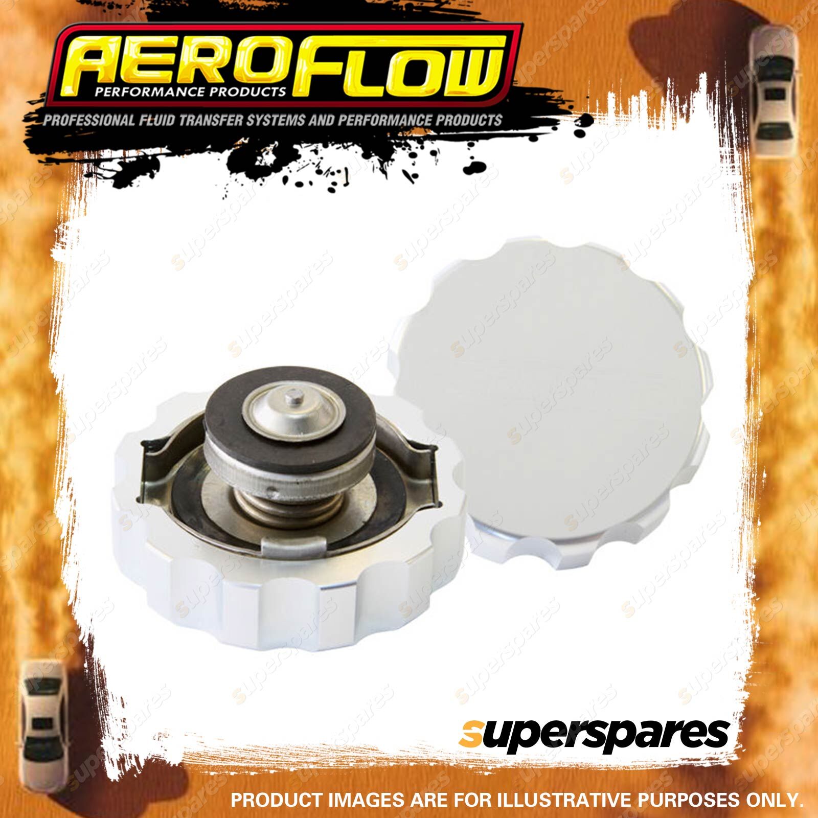 Aeroflow Billet Radiator Cap Large Style Suit 42mm Water Neck Polished ...