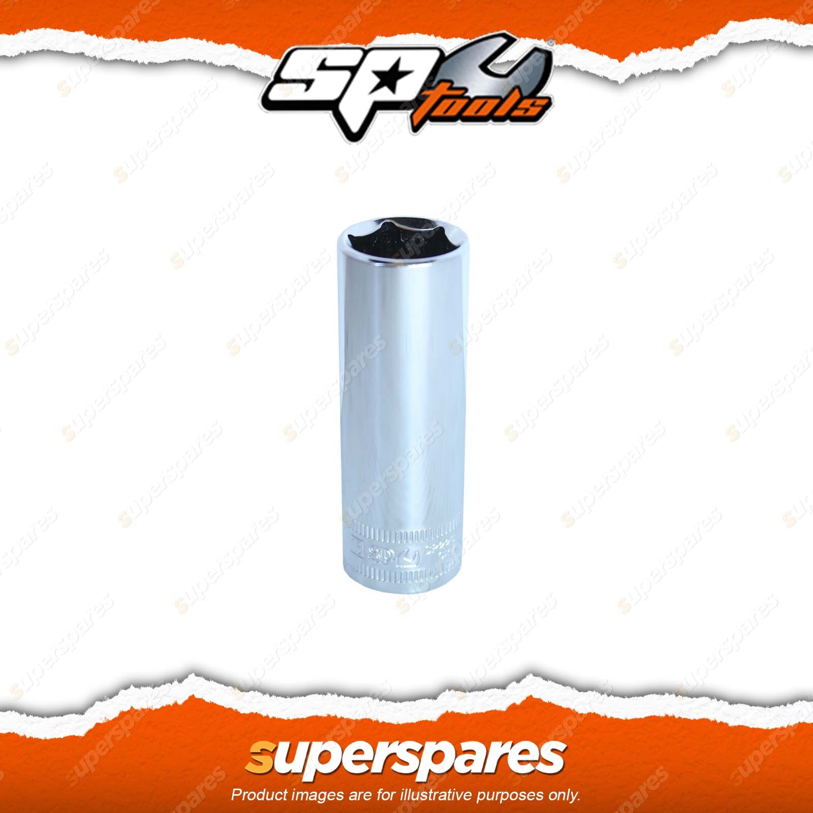SP Tools 3/8" Drive Deep Socket - 17mm 6 Point Metric Individual Cr-V Steel