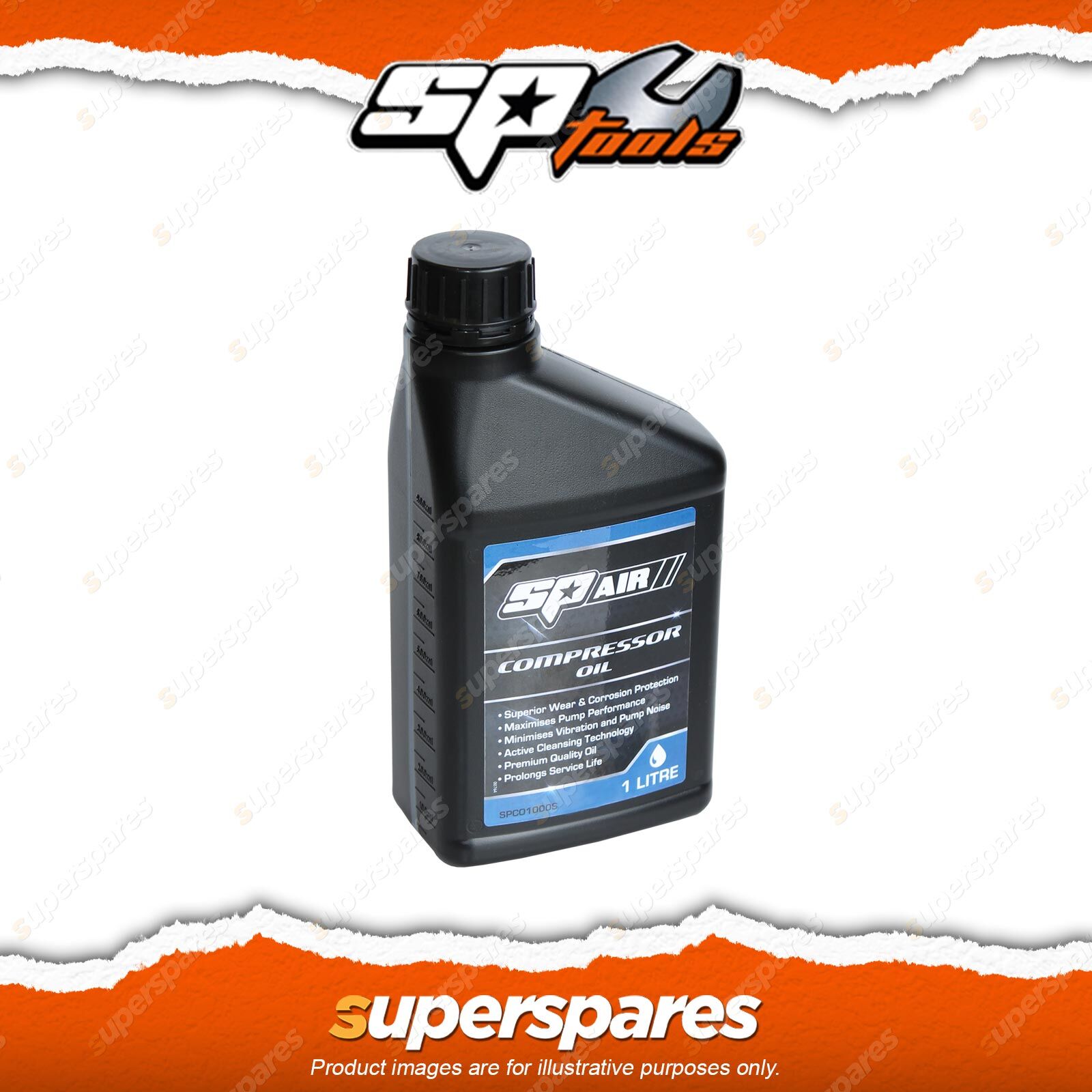 SP Tools 1L Compressor Oil - Active Cleansing Technology & Prolongs ...