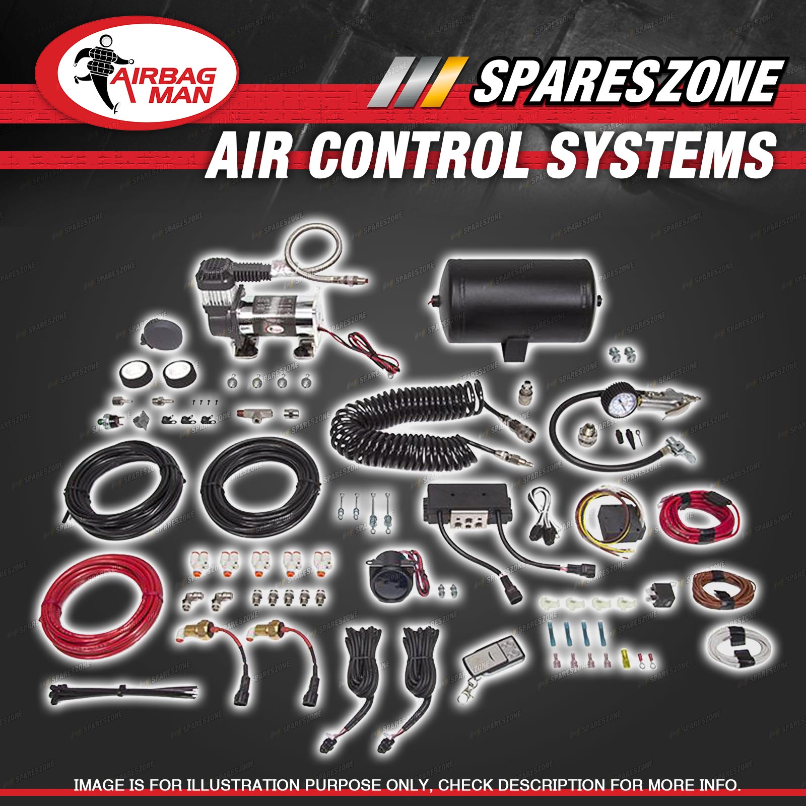 Airbag Man Wireless Air Control On-Board Air Control Systems 1 Gallon ...