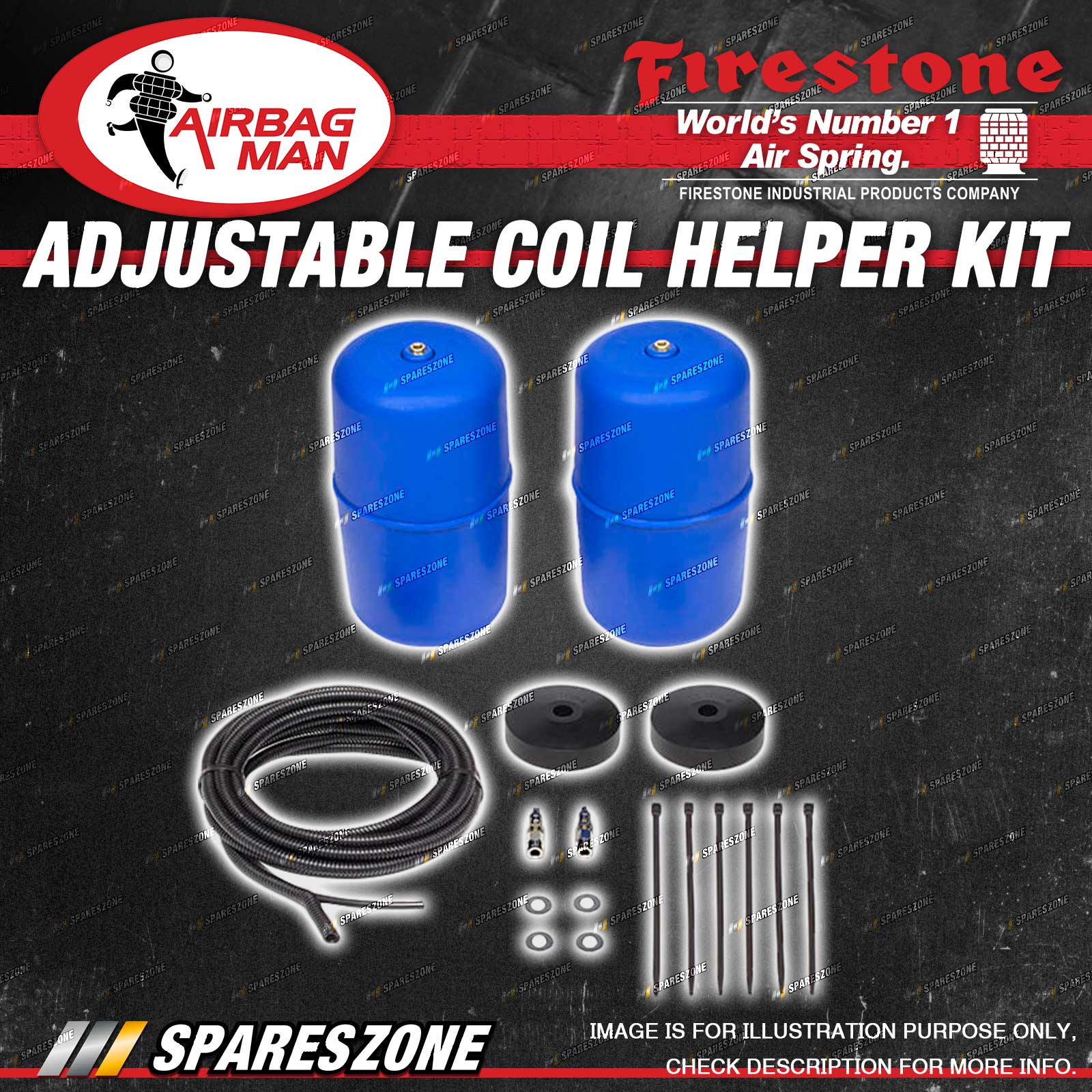 Airbag Man Air Bag Suspension Coil Springs Helper Kit Rear for FORD ...