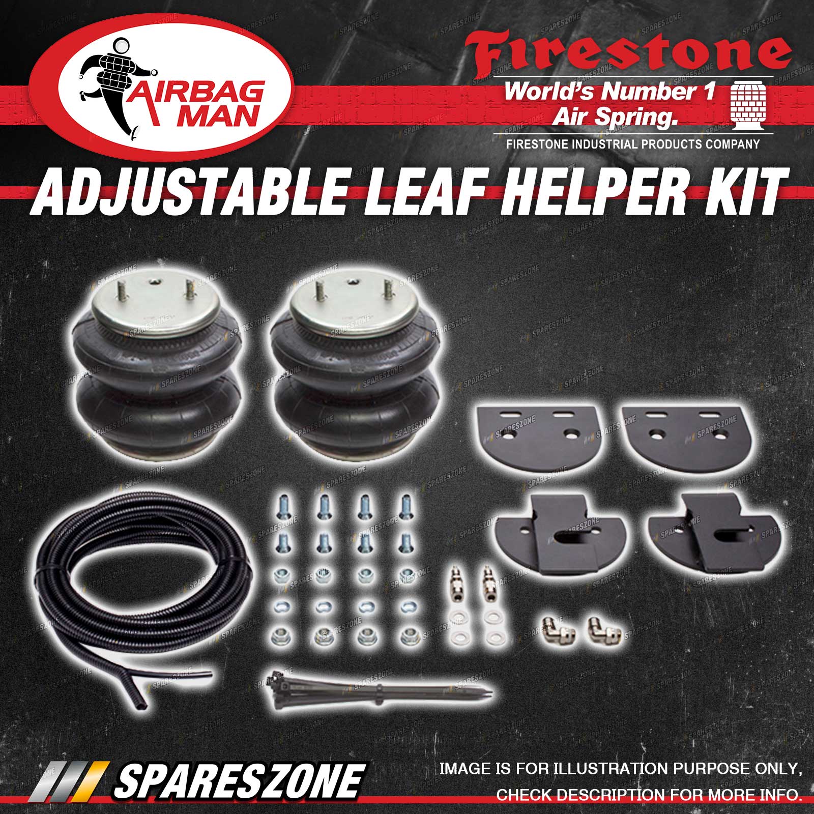 Airbag Man Air Suspension Leaf Springs Helper Kit Rear for TOYOTA ...