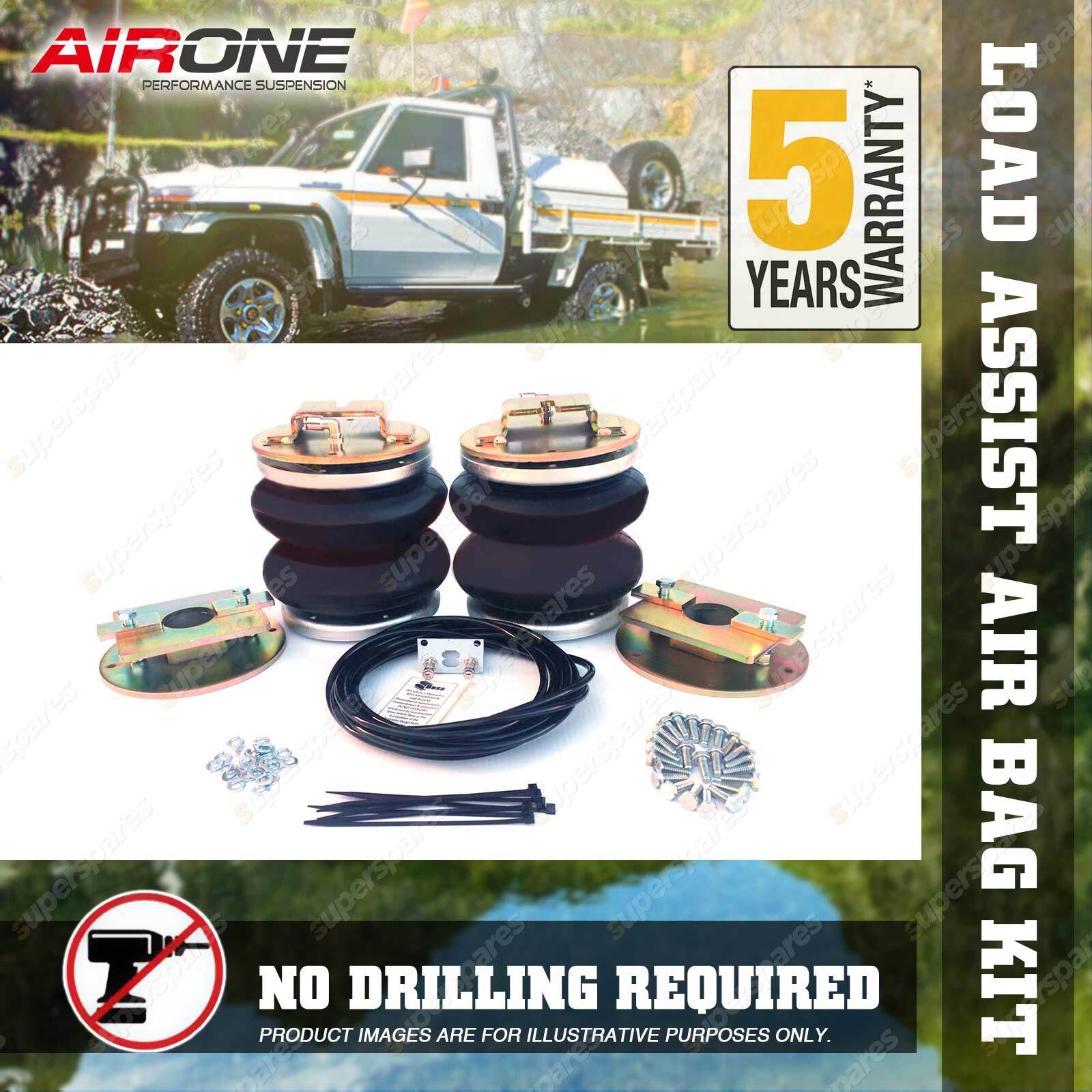 Rear Heavy Duty Air Bag Suspension Load Assist Kit for Kia Pregio 1995 ...