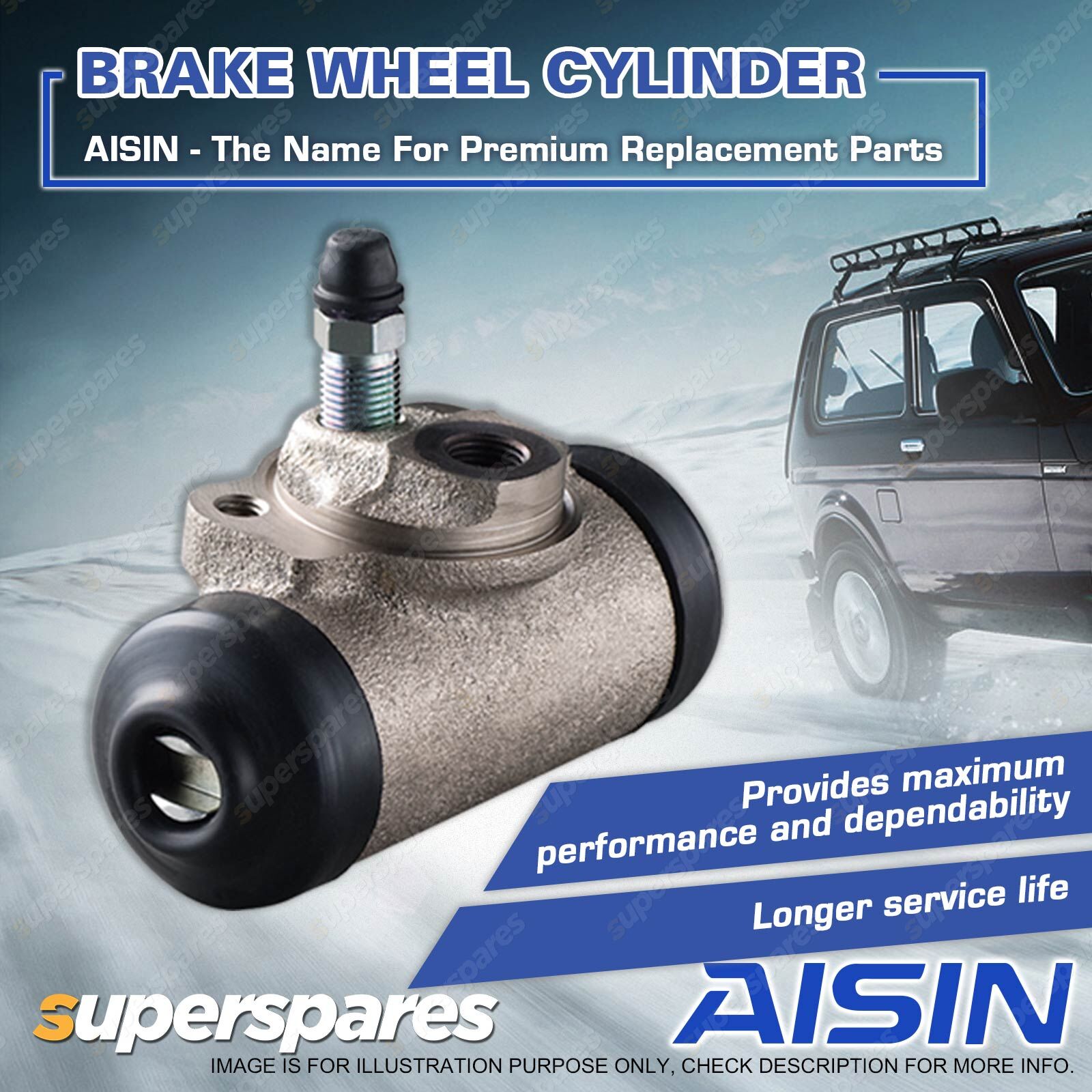 Aisin Rear Wheel Cylinder for Holden Colorado RC RG Rodeo RA 2.4 2.5 2. ...