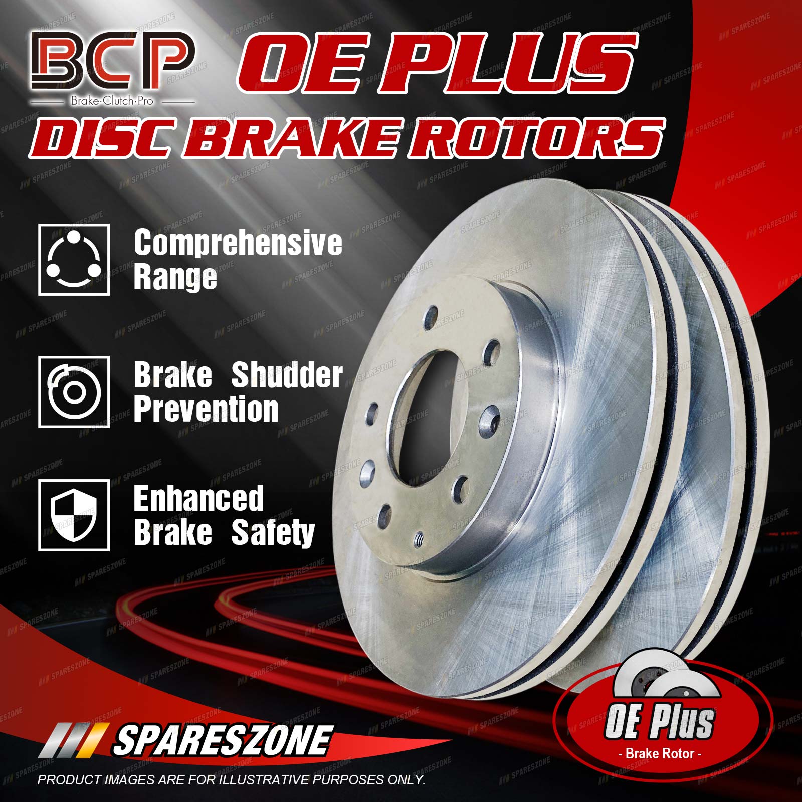 Rear Pair Disc Brake Rotors for Toyota Supra JZA70 MA70 71 Tarago TCR10 ...