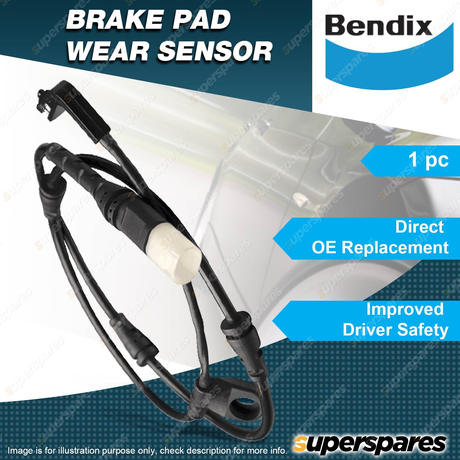Bendix Rear Brake Pad Wear Sensor for Mercedes-Benz A B C E CLA GLA GLC ...