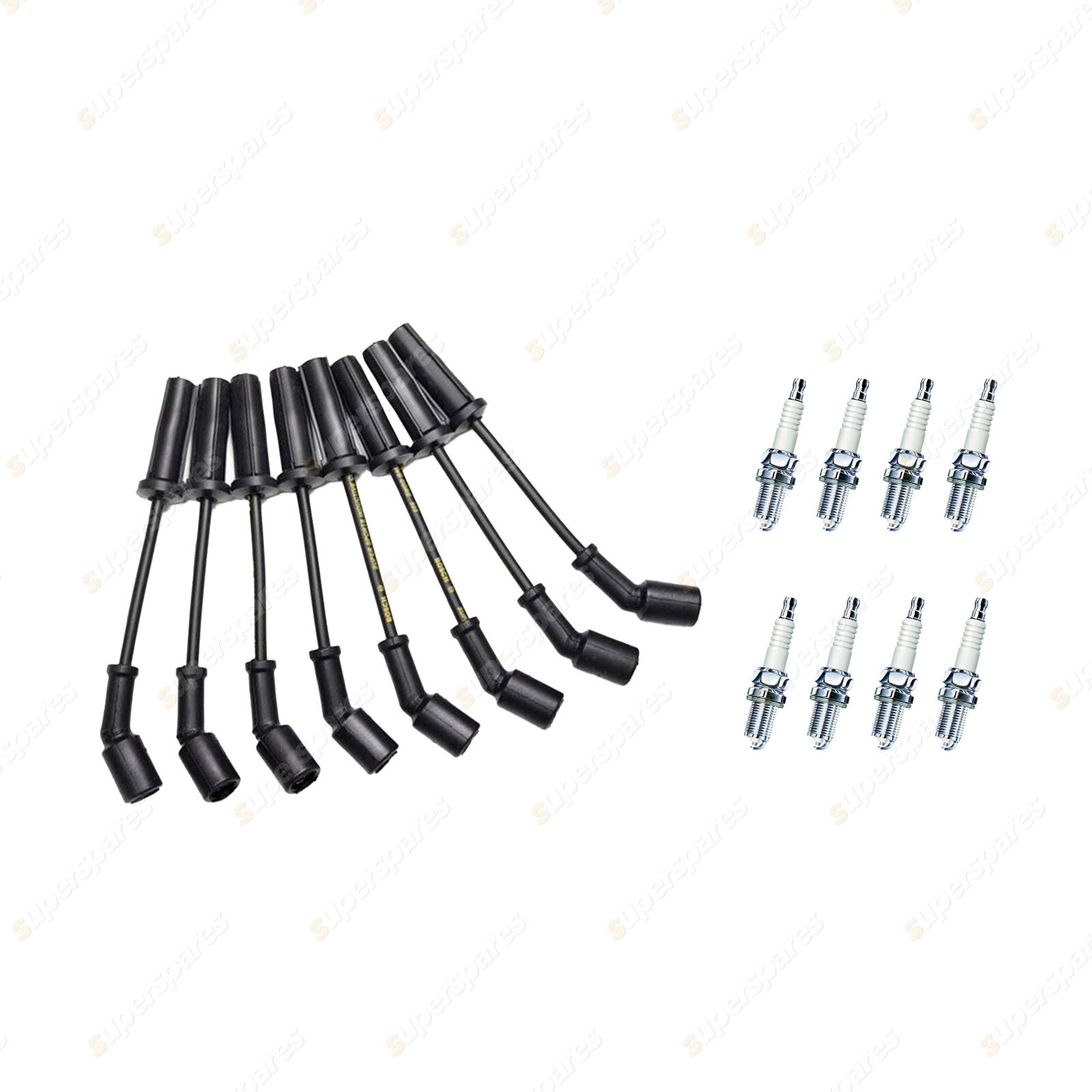 Bosch Leads + 8 x Denso Power Spark Plugs for Holden Commodore VT VU VX ...