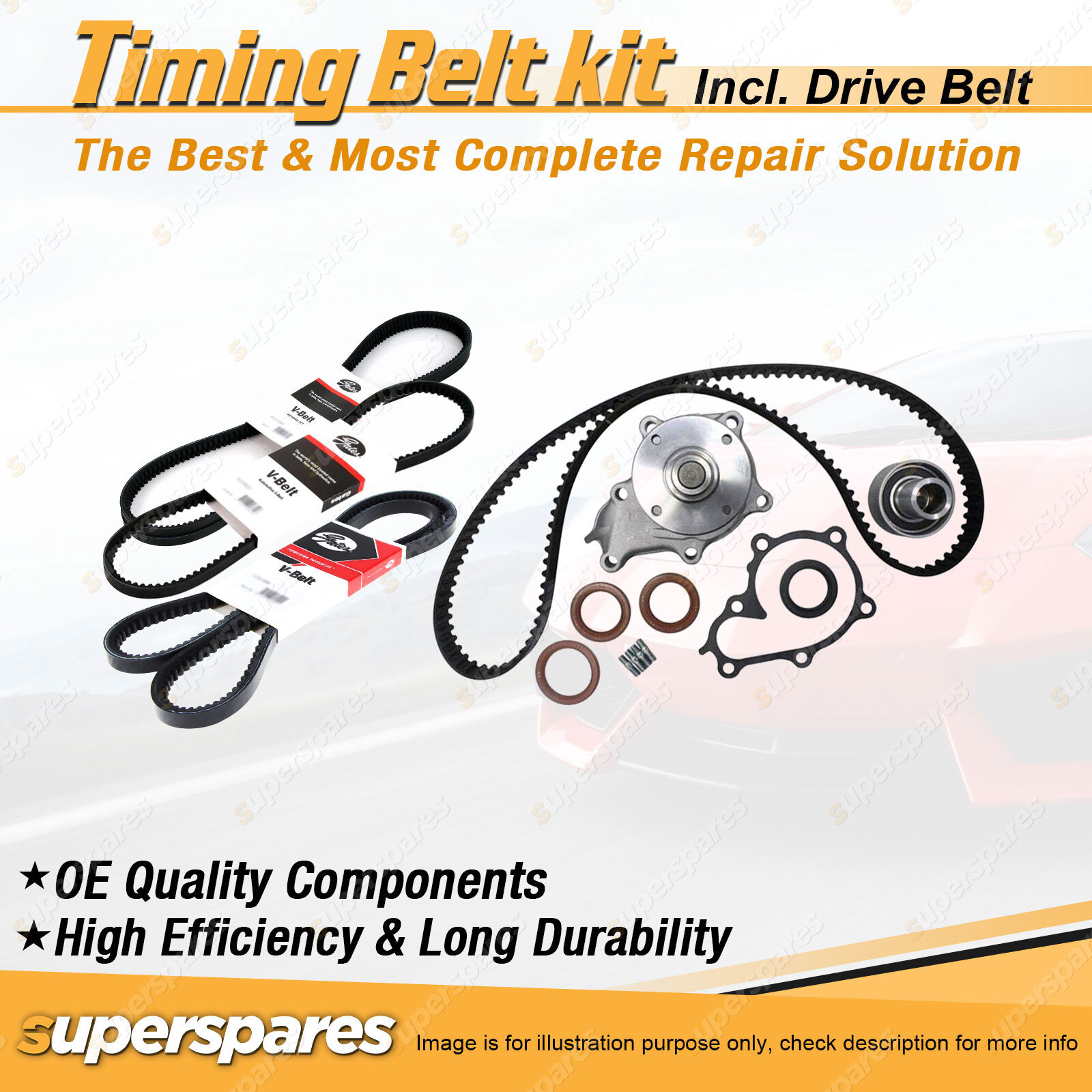 Timing Belt Kit & Gates Belt for Nissan Navara D21 Pathfinder D21 3.0L ...
