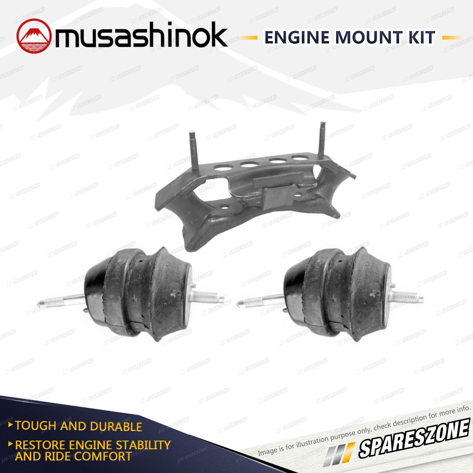 Front + Rear Engine Mount for Holden Commodore Calais VE Caprice ...