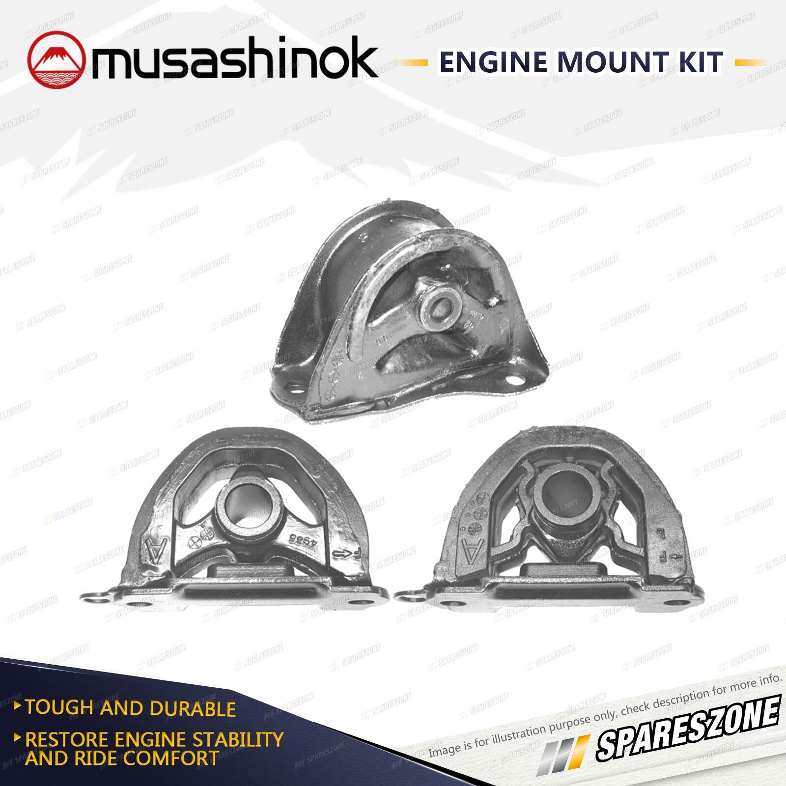 Front Lower + Rear Engine Mount for Honda CRV RD1 Integra DC2 DC4 1.8 2 ...