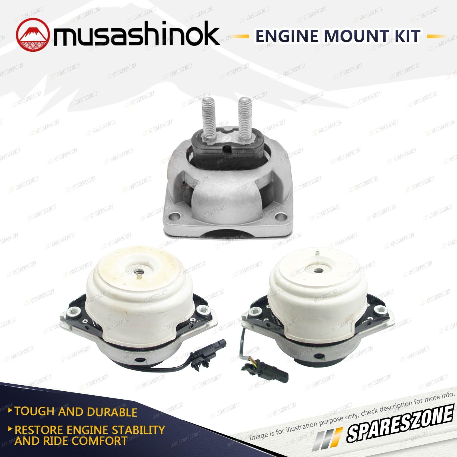 Front Rear Engine Mount with Sensor for Mercedes Benz GL350 X166 ML350 ...