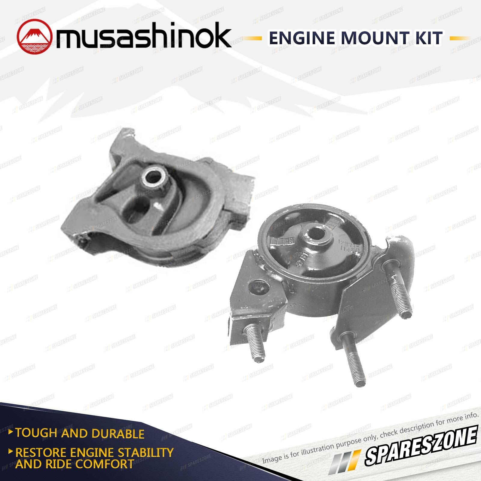 Front + Rear Engine Mount Kit for Toyota Corolla AE111 AE112 1.6L 1.8L ...