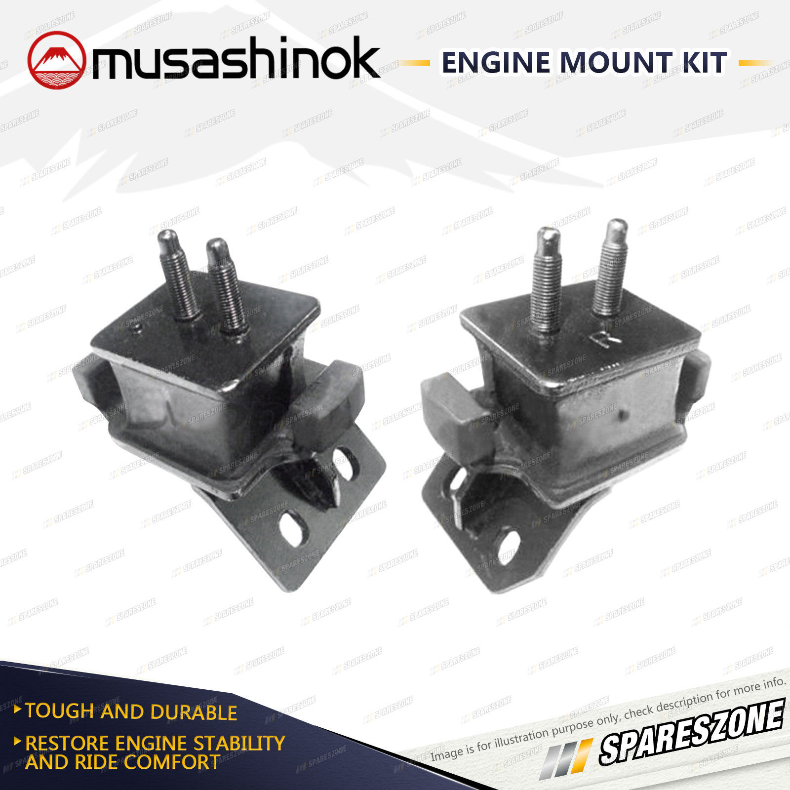 Front LH + Front RH Engine Mount for Holden Colorado RC 3.6L 08-12 Auto ...