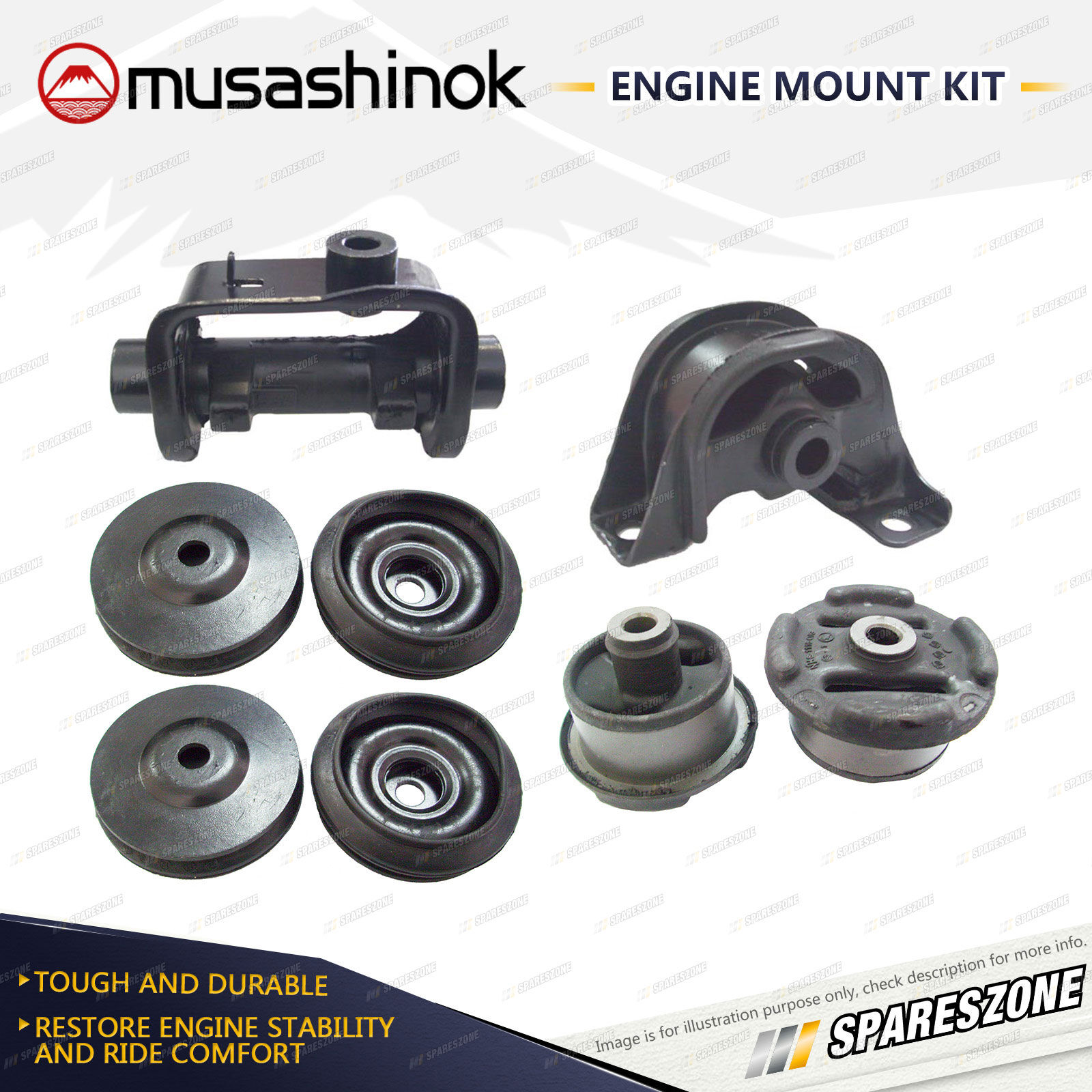 Rear Differential Mount Kit for Honda CRV RD1 2.0L B20B1 B3 B8 95-01 ...