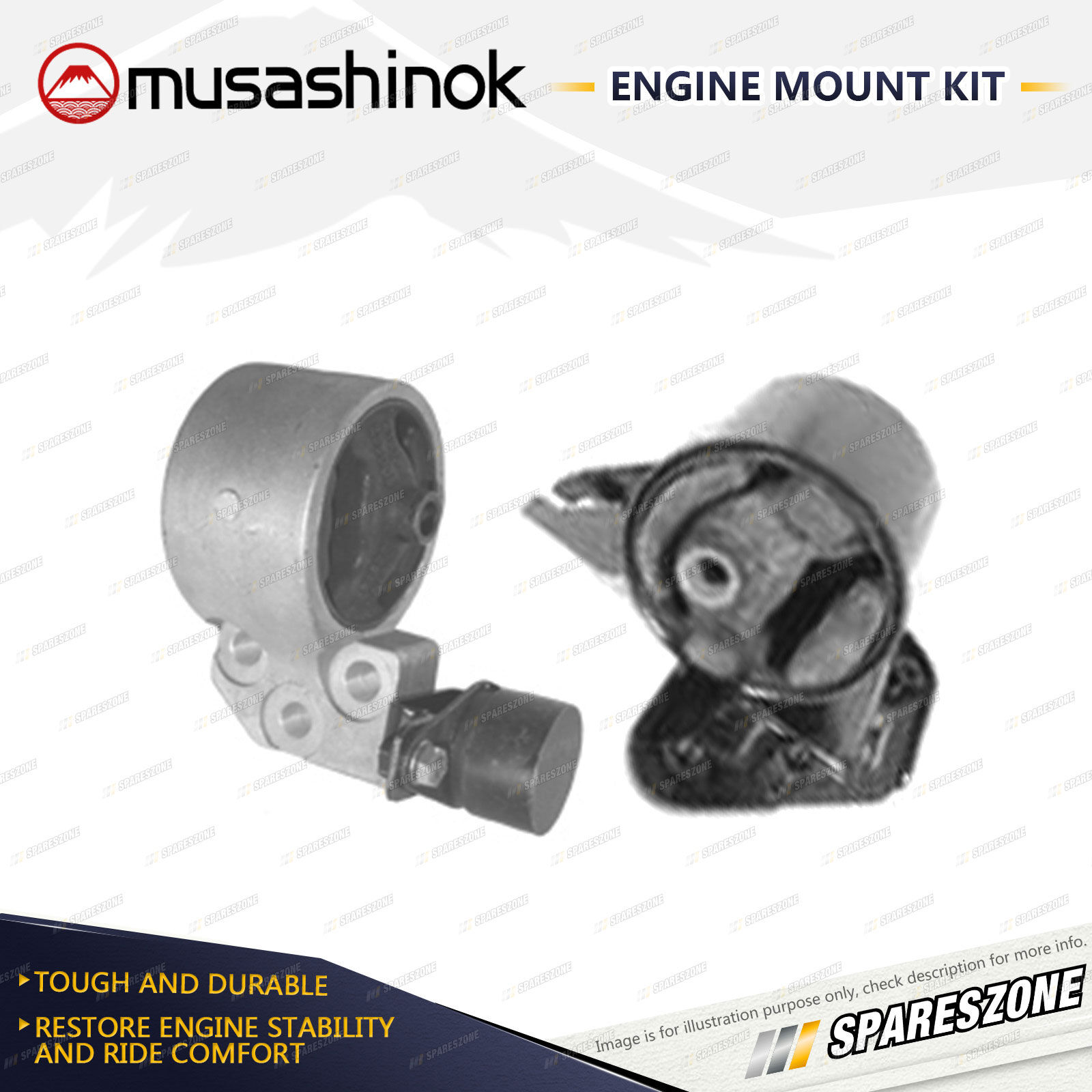 LH + RH Engine Mount Kit for Hyundai Accent LC 1.5L 4Cyl DOHC G4EC 00 ...