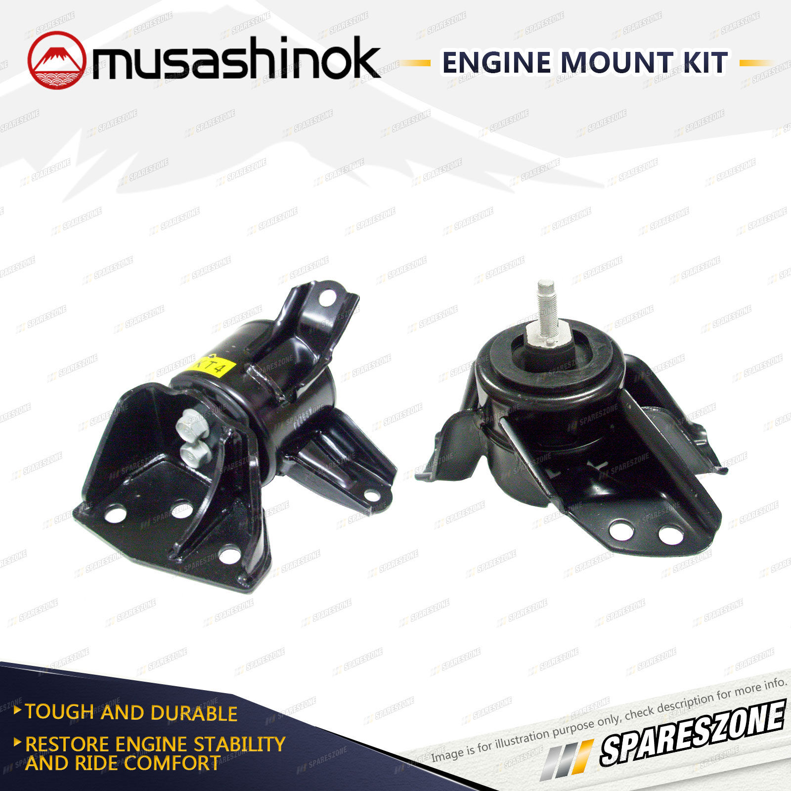 LH + RH Engine Mount Kit for Hyundai iX35 LM 2.0L FWD G4KD 10-13 Manual ...